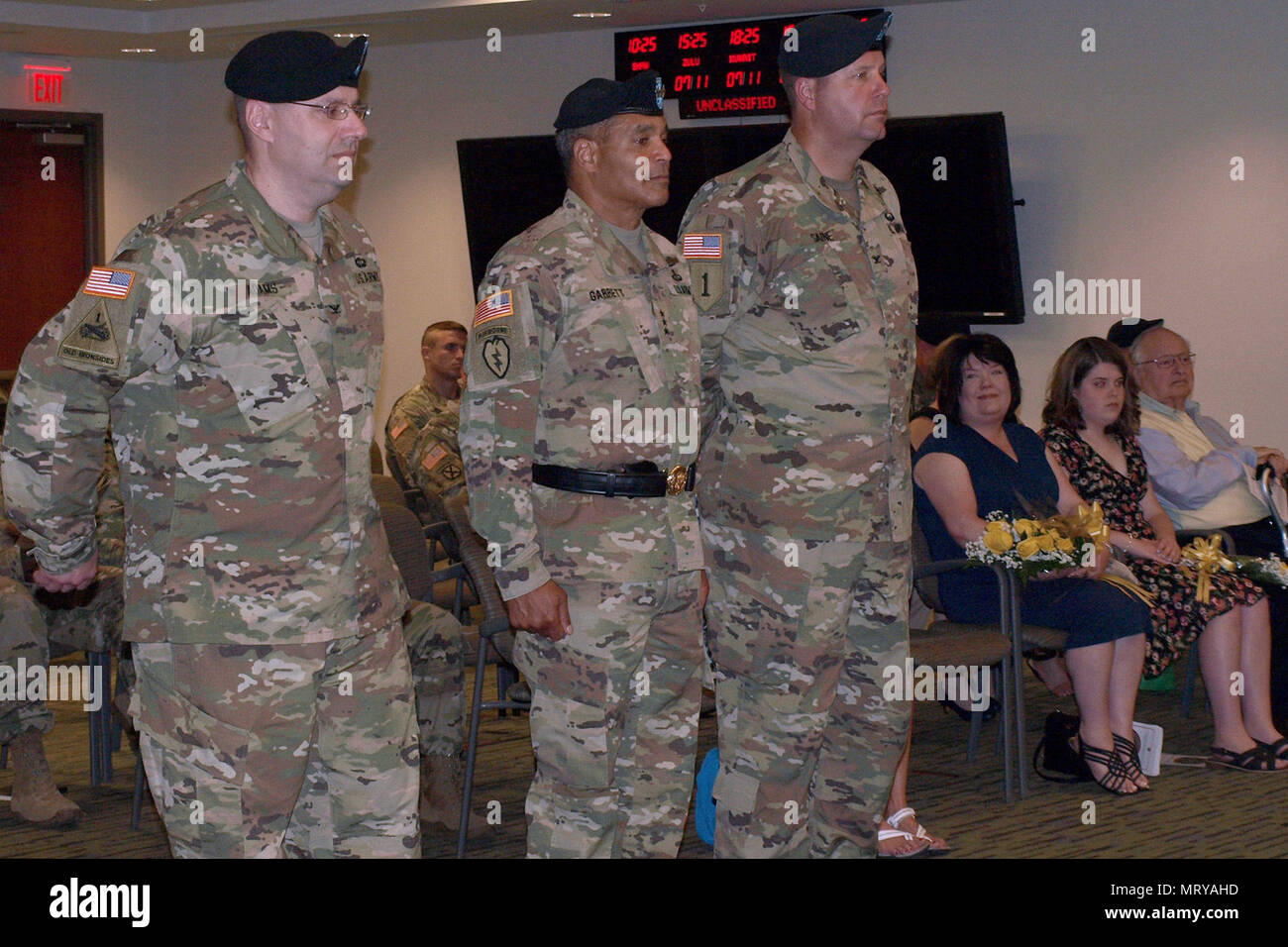 From left to right, Col. Geoffrey Adams, incoming commander, 4th ...
