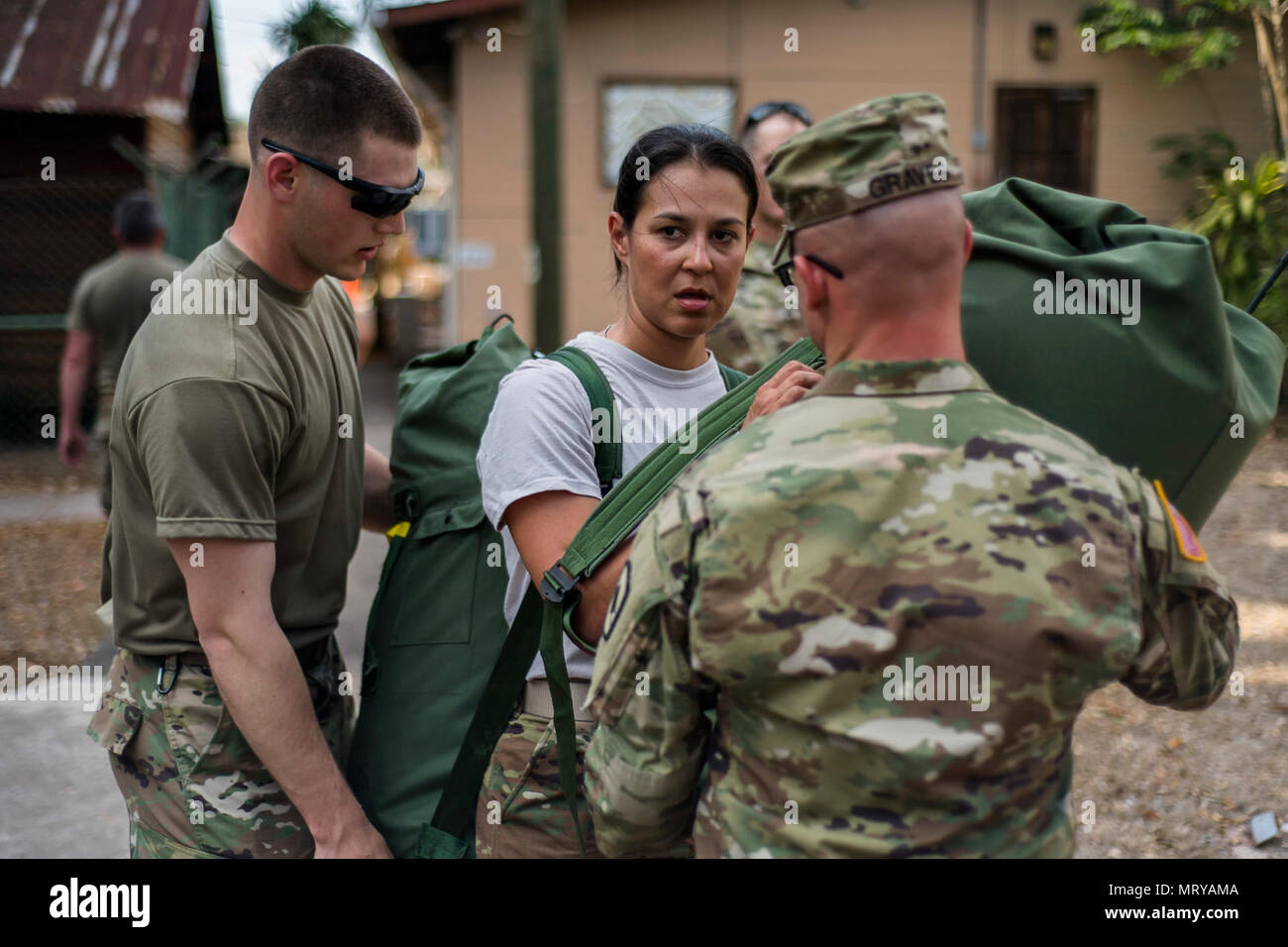 Soldiers from 2nd Battalion, 153rd Infantry Regiment, 39th Infantry ...