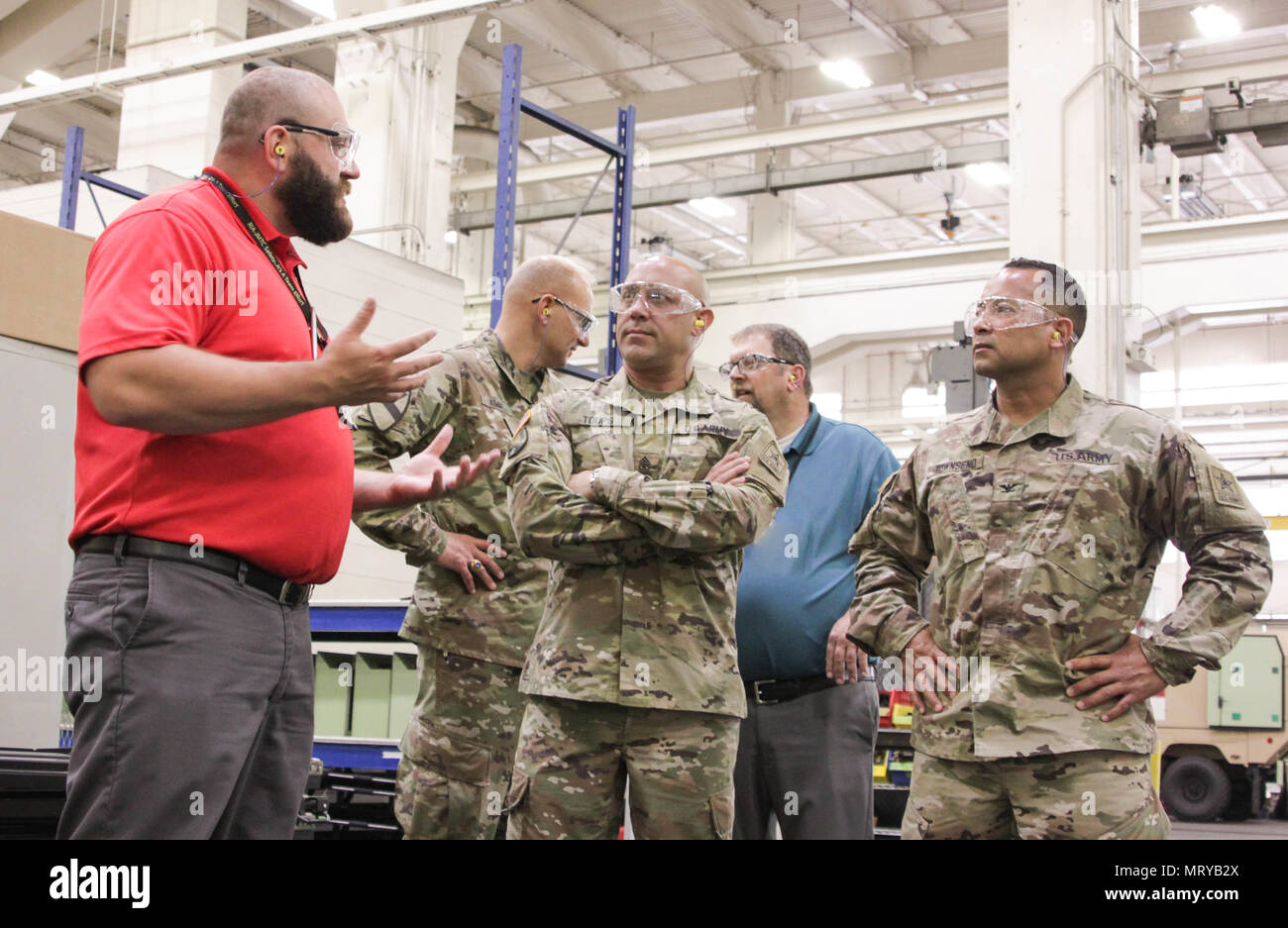 ROCK ISLAND ARSENAL, IL - Col. Daniel Townsend (right), Chief of G-4 ...