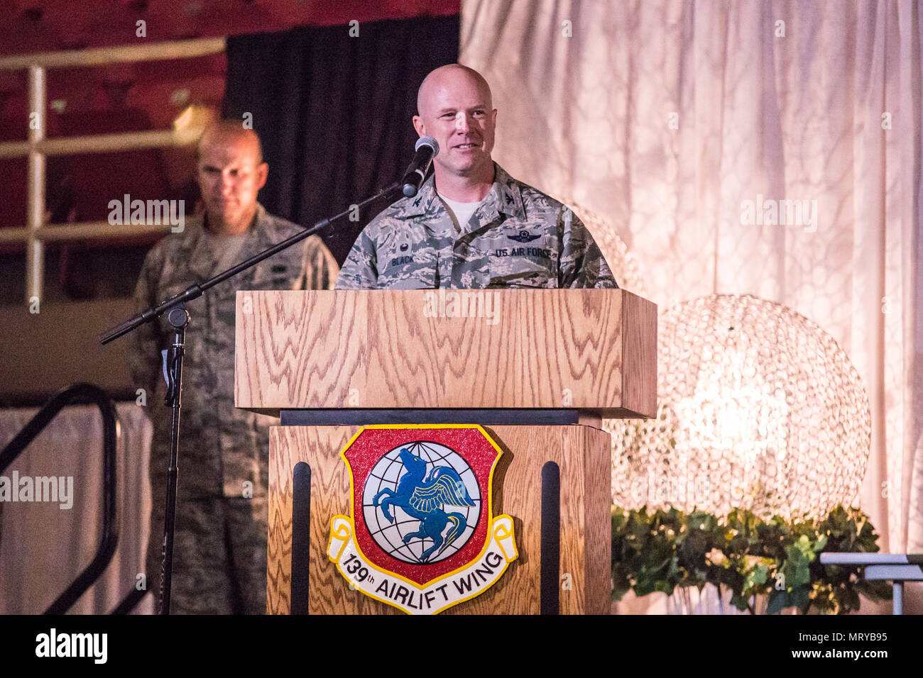 U.S. Air Force Col. Ed Black, commander of the 139th Airlift Wing ...