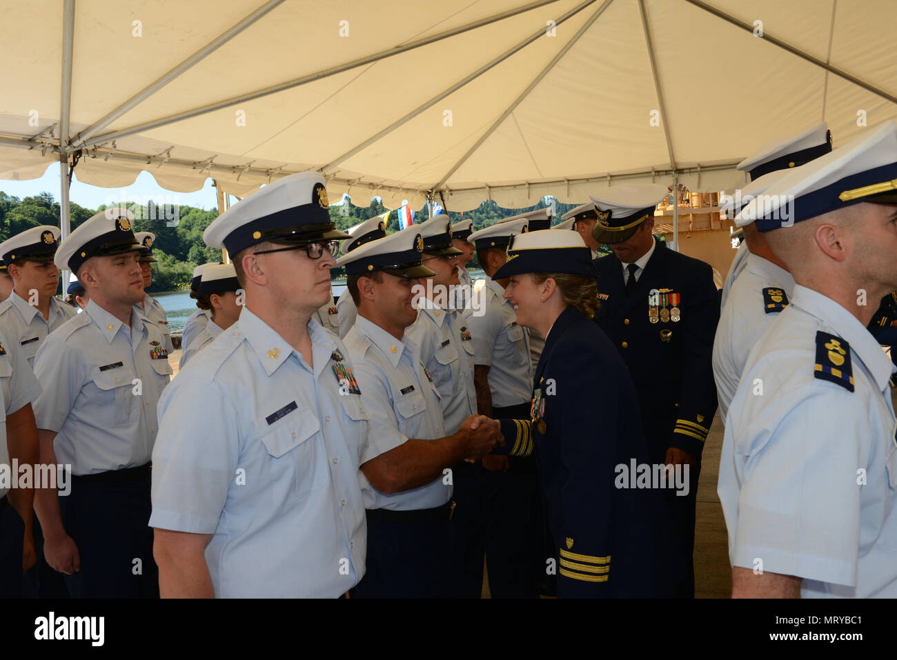 Cmdr. Kristen Serumgard, commanding officer Coast Guard Cutter Fir ...