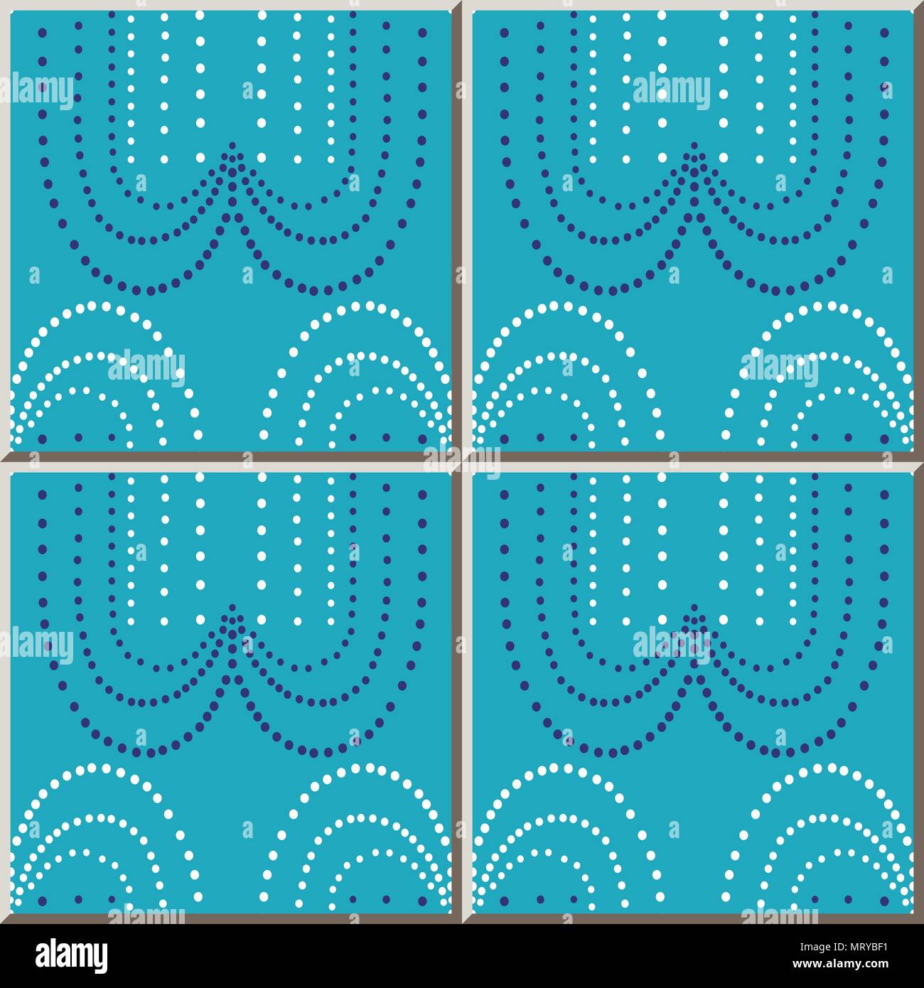 Ceramic tile pattern Round curve dot line, oriental interior floor wall ...