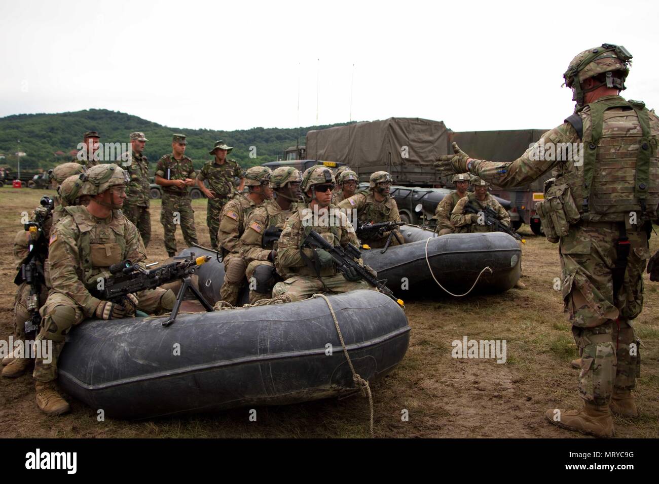 Combat engineers assigned to Regimental Engineer Squadron, 2d Cavalry ...