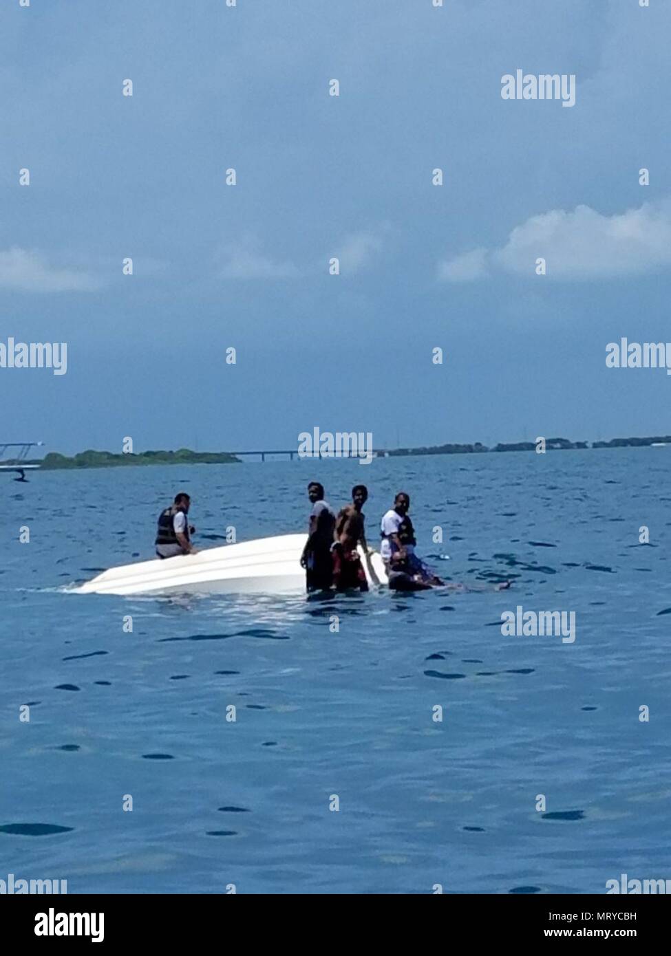 A Coast Guard Station Islamorada Boat Crew Rescues Five Boaters July 15