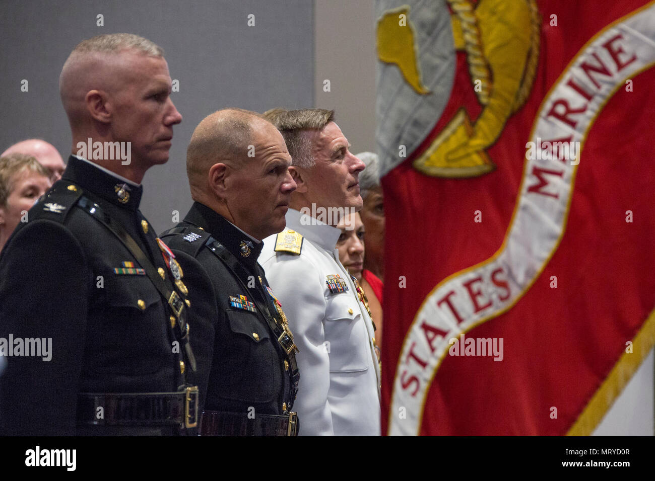 From left, Col. Tyler J. Zagurski, commanding officer of Marine ...