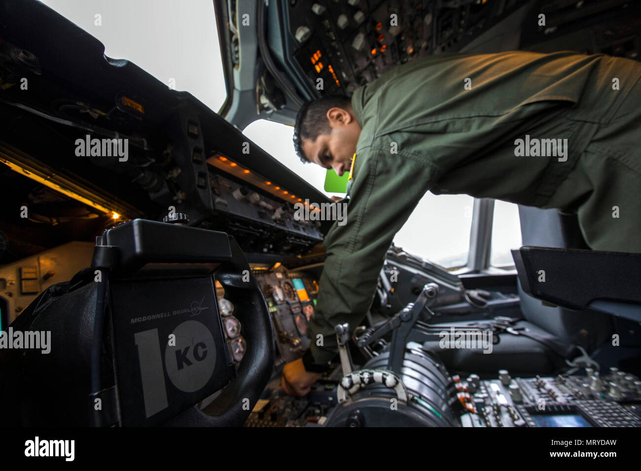 U.S. Air Force Senior Airman Paul A. Perez engineer, 78th Air Refueling ...