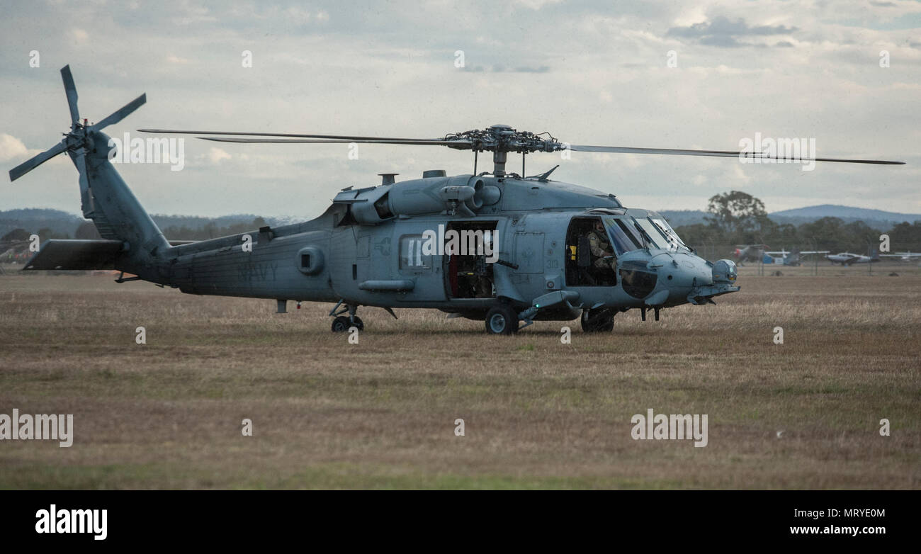 Two U.S. Navy HH-60H Sea Hawk helicopters assigned to Helicopter Sea ...