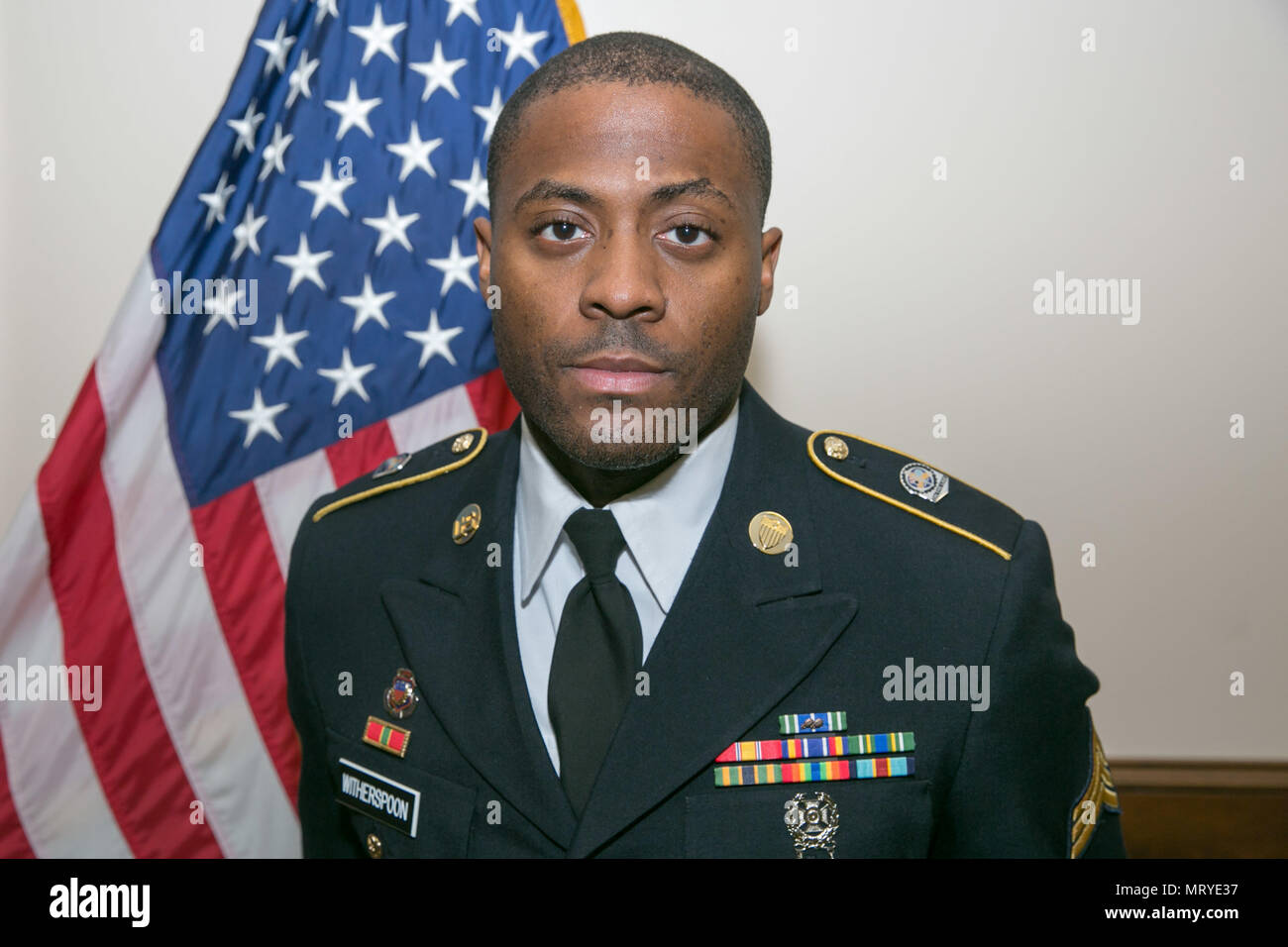 U.S. Army Sgt. Luther Witherspoon, assigned to the Army Sustainment ...