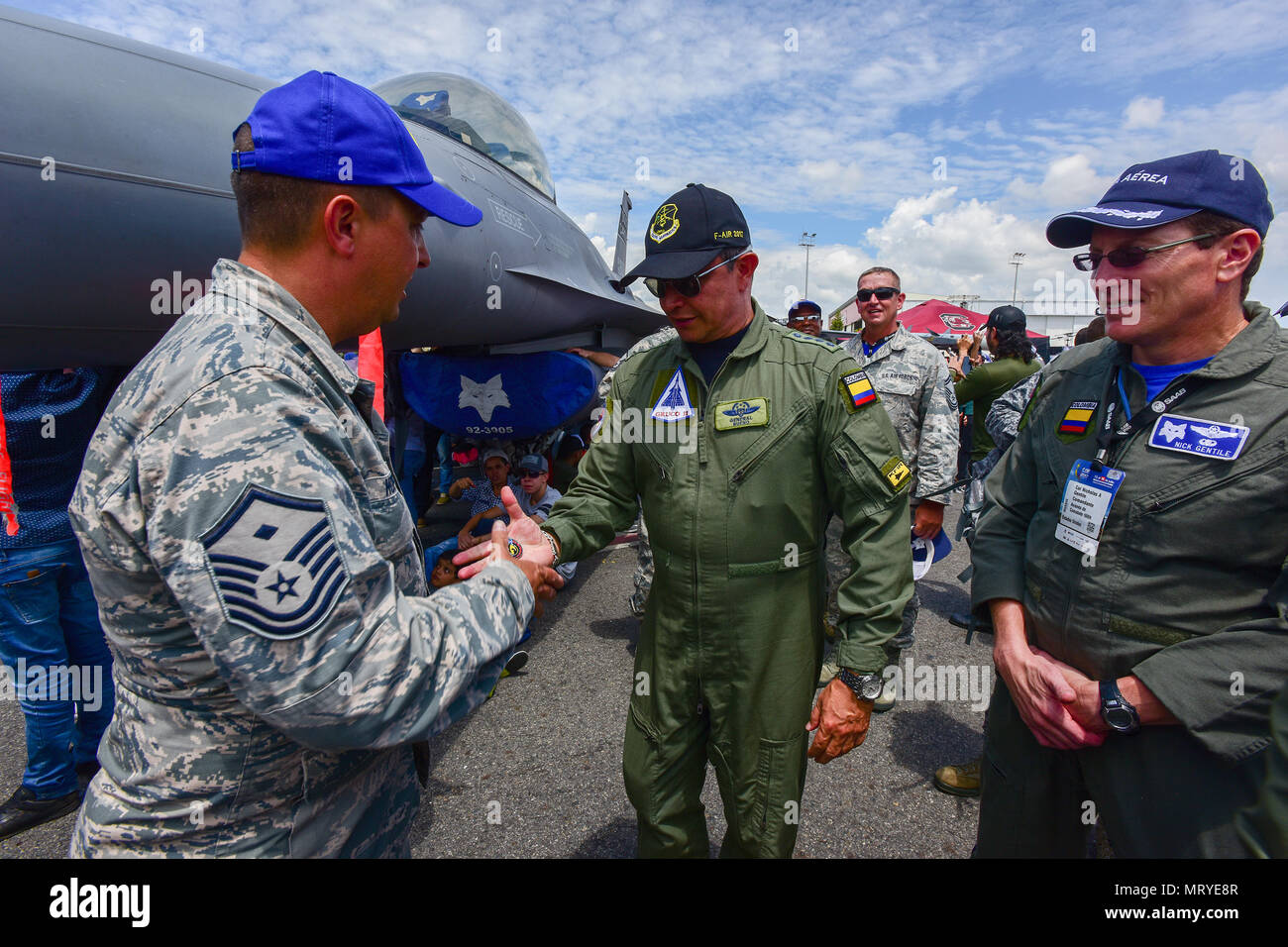 U.S. Air Force Master Sgt. Jeff Hopper, a crew chief assigned to the ...