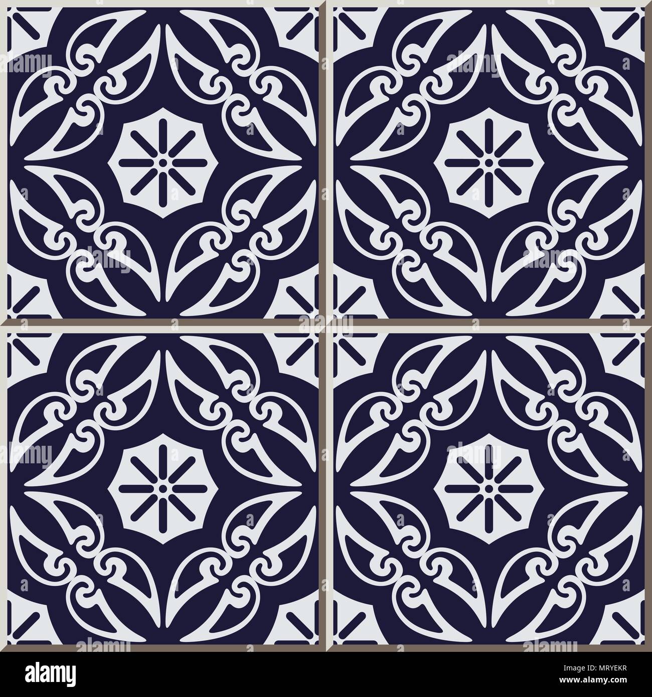 Ceramic tile pattern Curve Spiral Cross Frame Vine Flower, oriental ...