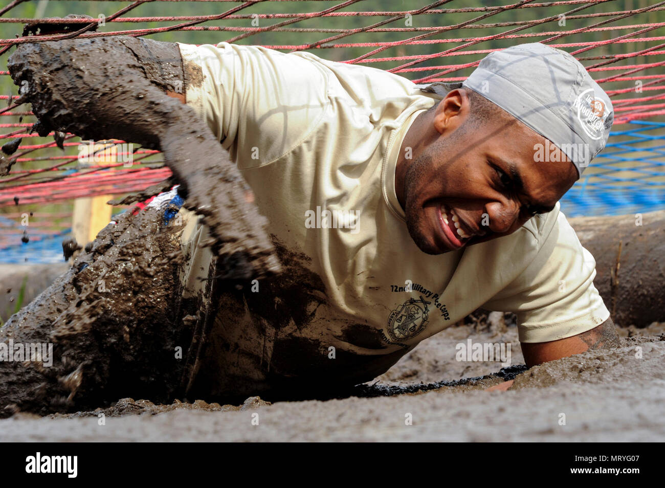 Runners participate in the annual Rugged Terrain Obstacle Run at ...