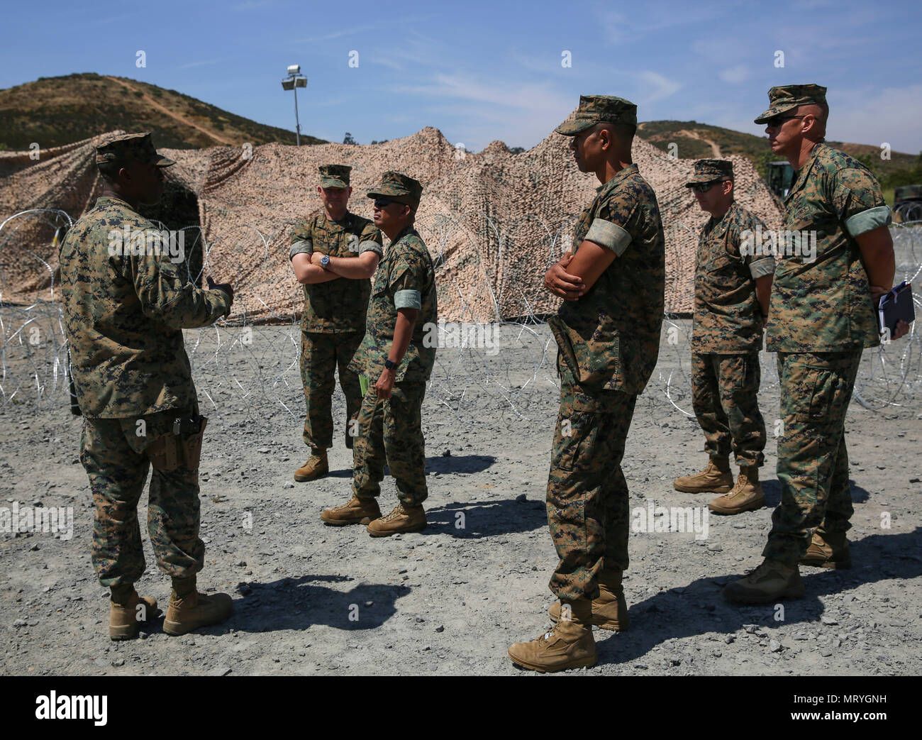 Capt. Tywan Turner, left, MTACS-38 weapons and tactics training program ...