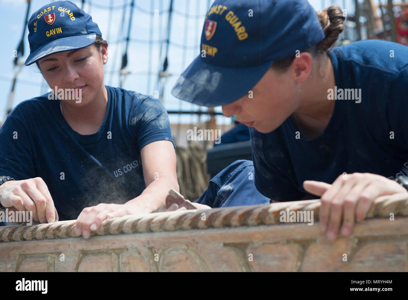 Coast Guard Academy Third Class Cadets Sarah Kemp an Julia L. Gavin ...