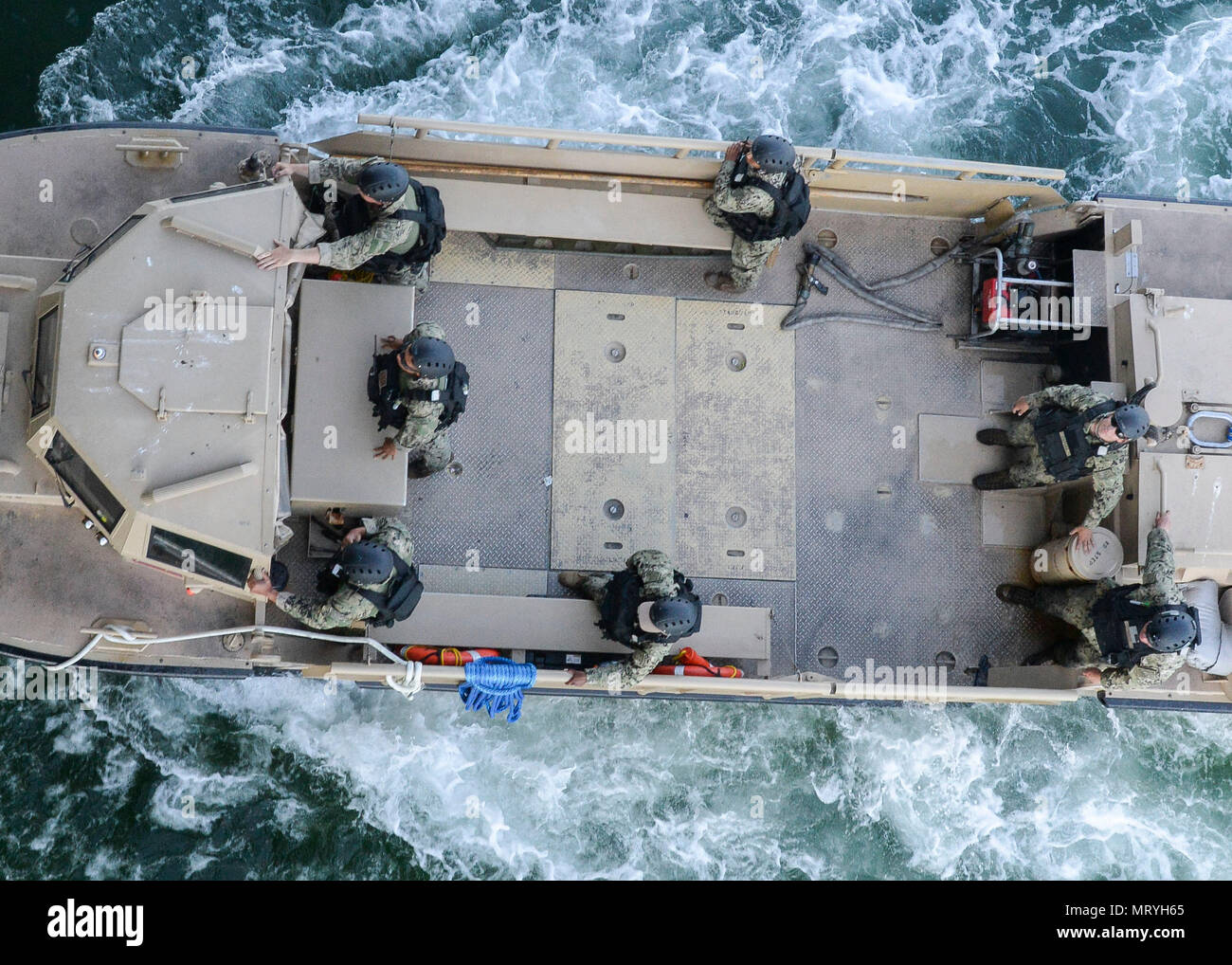 170714-N-AF263-101 PACIFIC OCEAN (July 14, 2017) Sailors assigned to ...