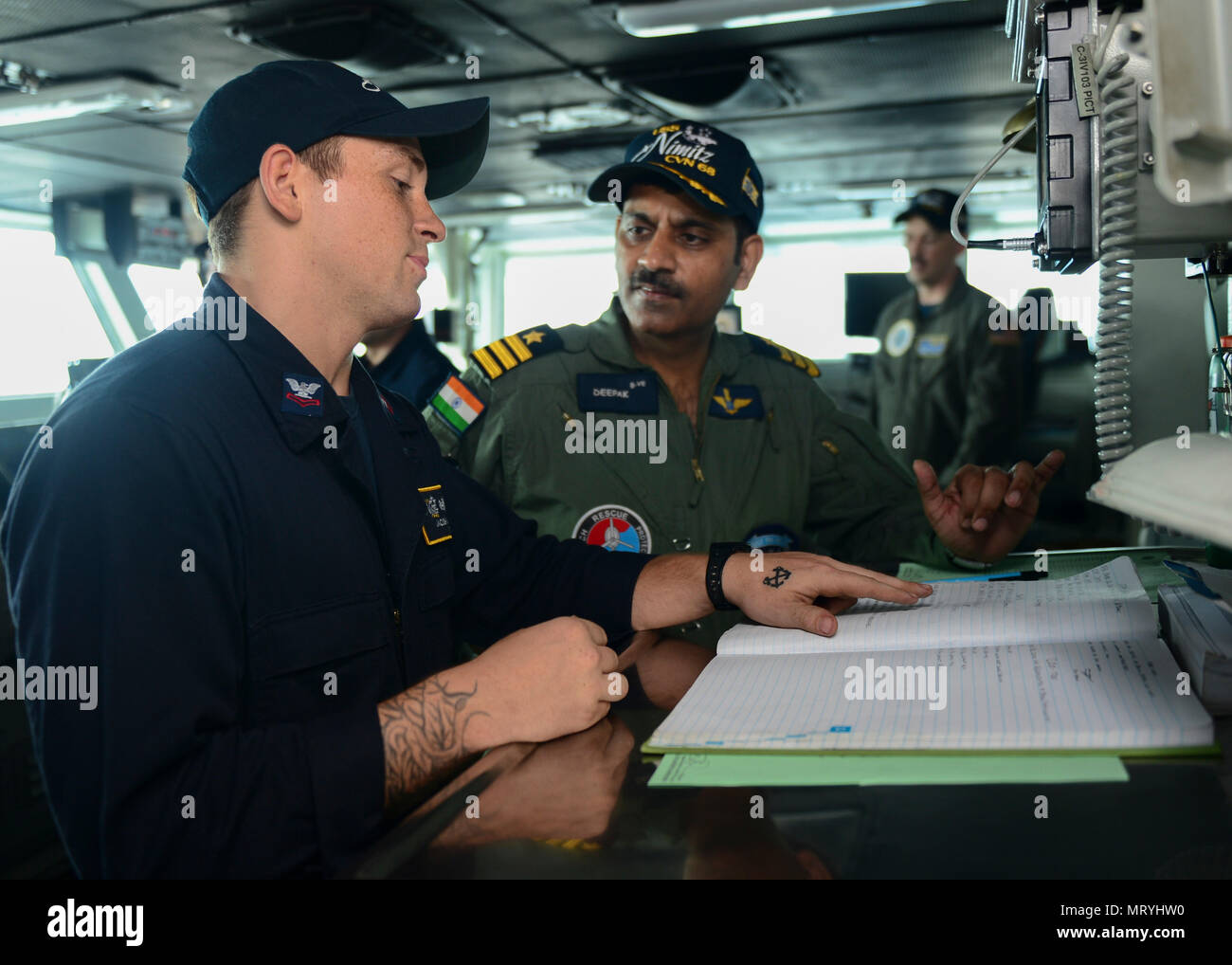 170716-N-NI812-087 BAY OF BENGAL (July 16, 2017) U.S. Navy Boatswain's ...