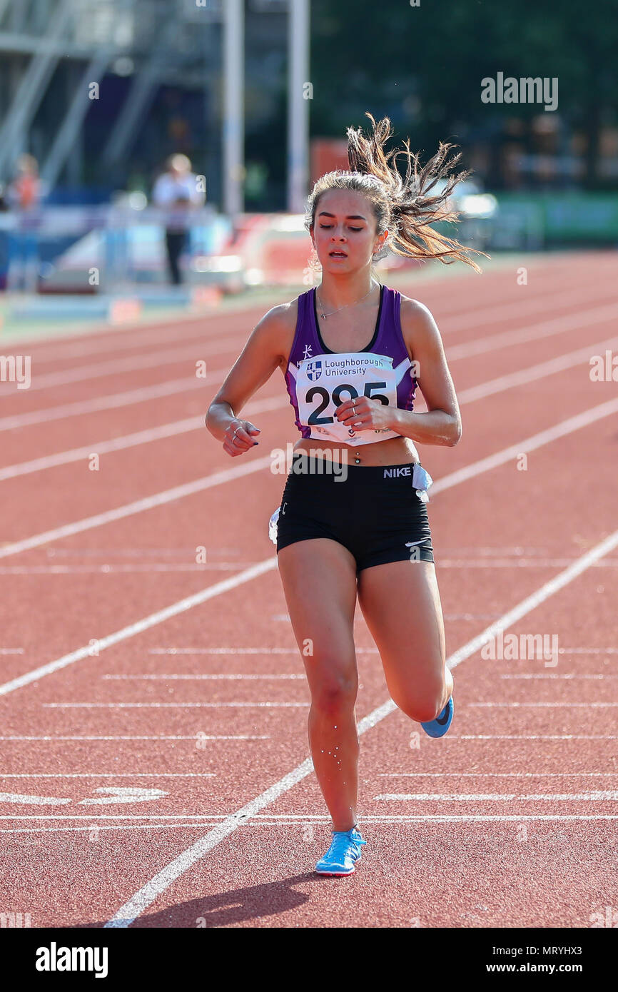 Loughborough, England, 20th, May, 2018. Alex Barbour competing in the ...