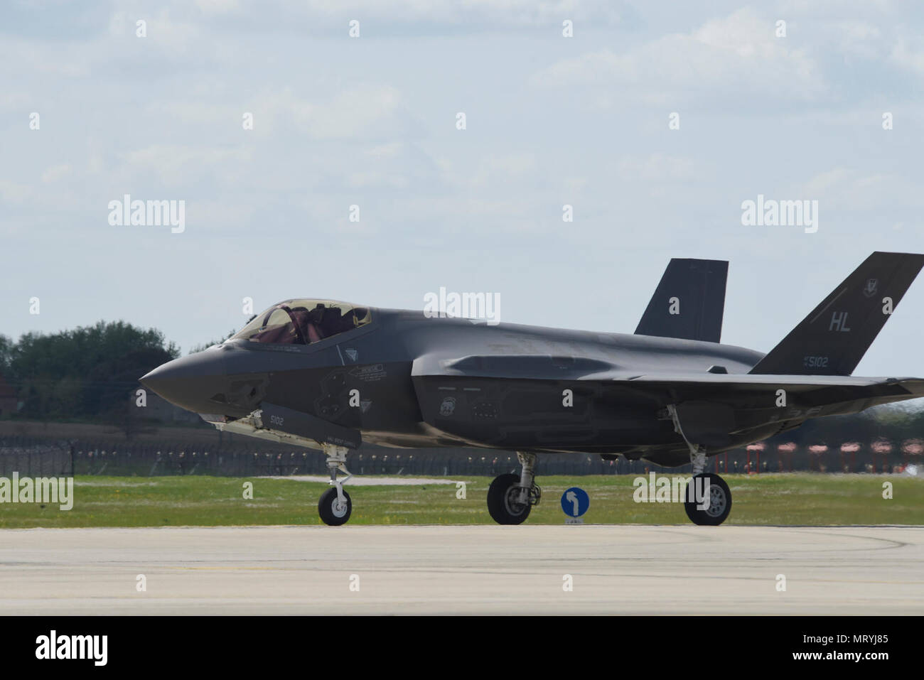 An F-35 Lightning II from the 34th Fighter Squadron at Hill Air Force ...