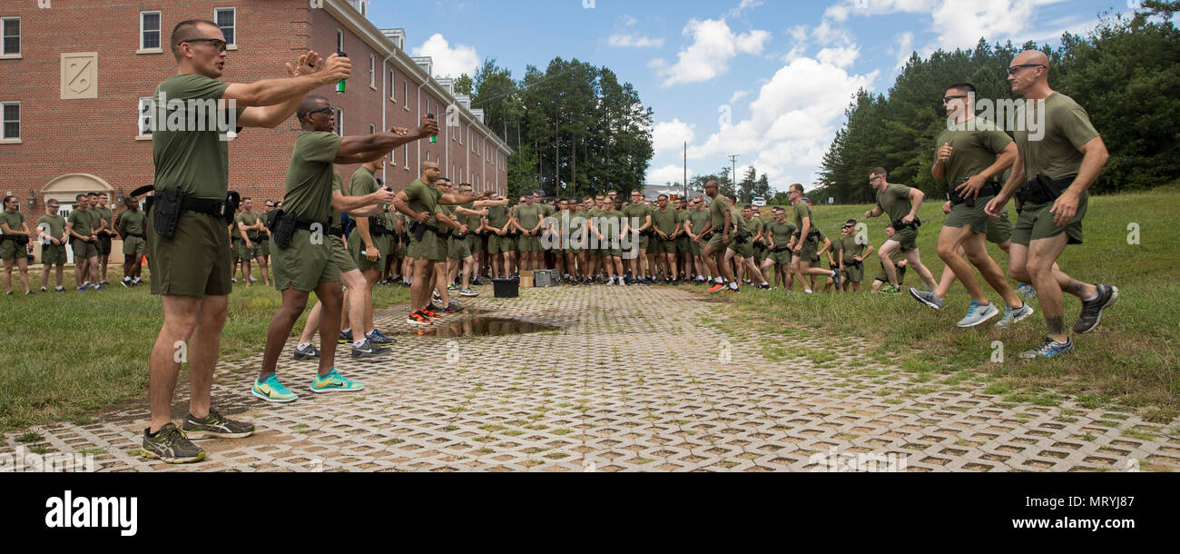Students attached to Marine Corps Embassy Security Group practice how ...