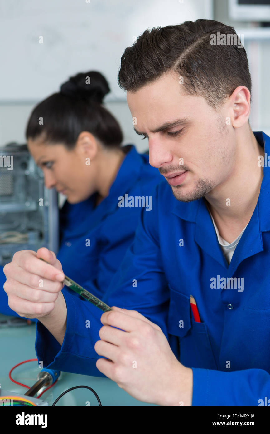 Physics laboratory school oscilloscope hi-res stock photography and ...