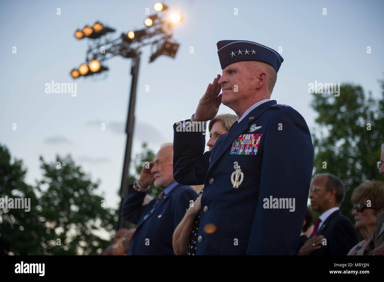 U.S. Air Force Vice Chief of Staff Gen. Stephen W. Wilson renders ...