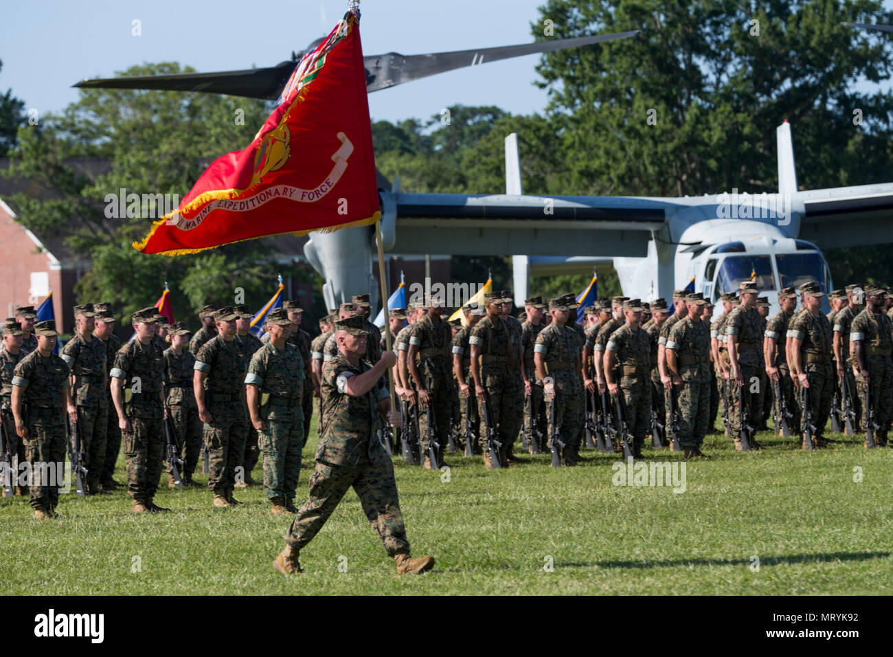 U.S. Marine Corps Sgt. Maj. Bryan Thresher, the II Marine Expeditionary ...