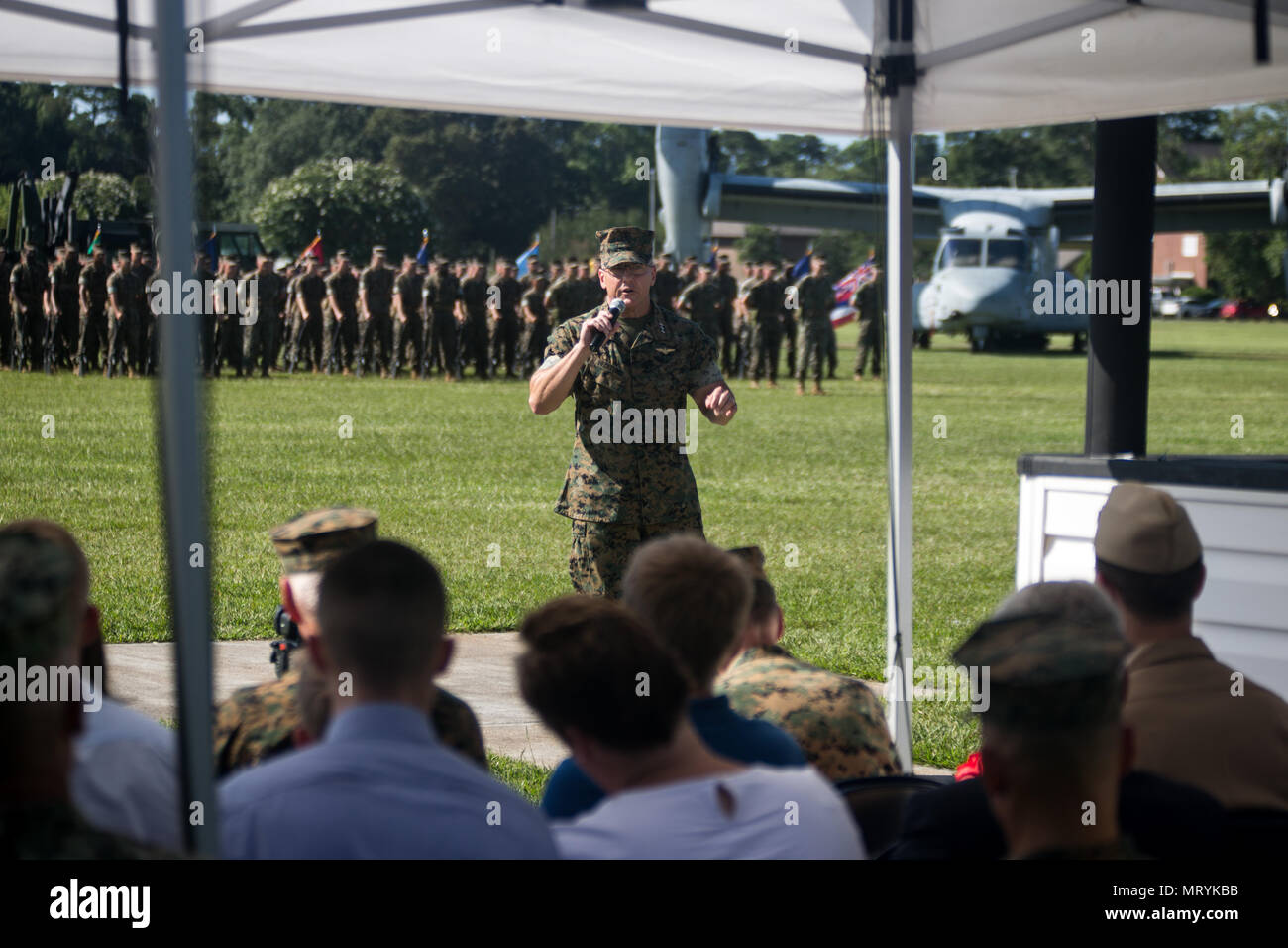 U.S. Marine Corps Lt. Gen. Robert F. Hedelund, commanding general of II ...