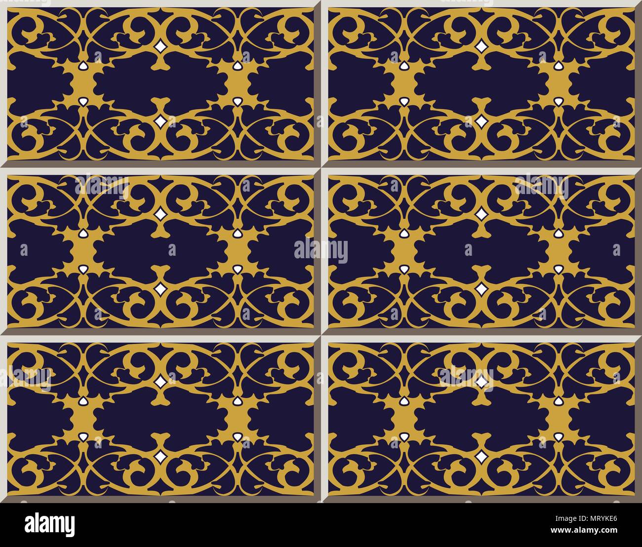 Ceramic tile pattern golden spiral curve cross luxury frame line ...