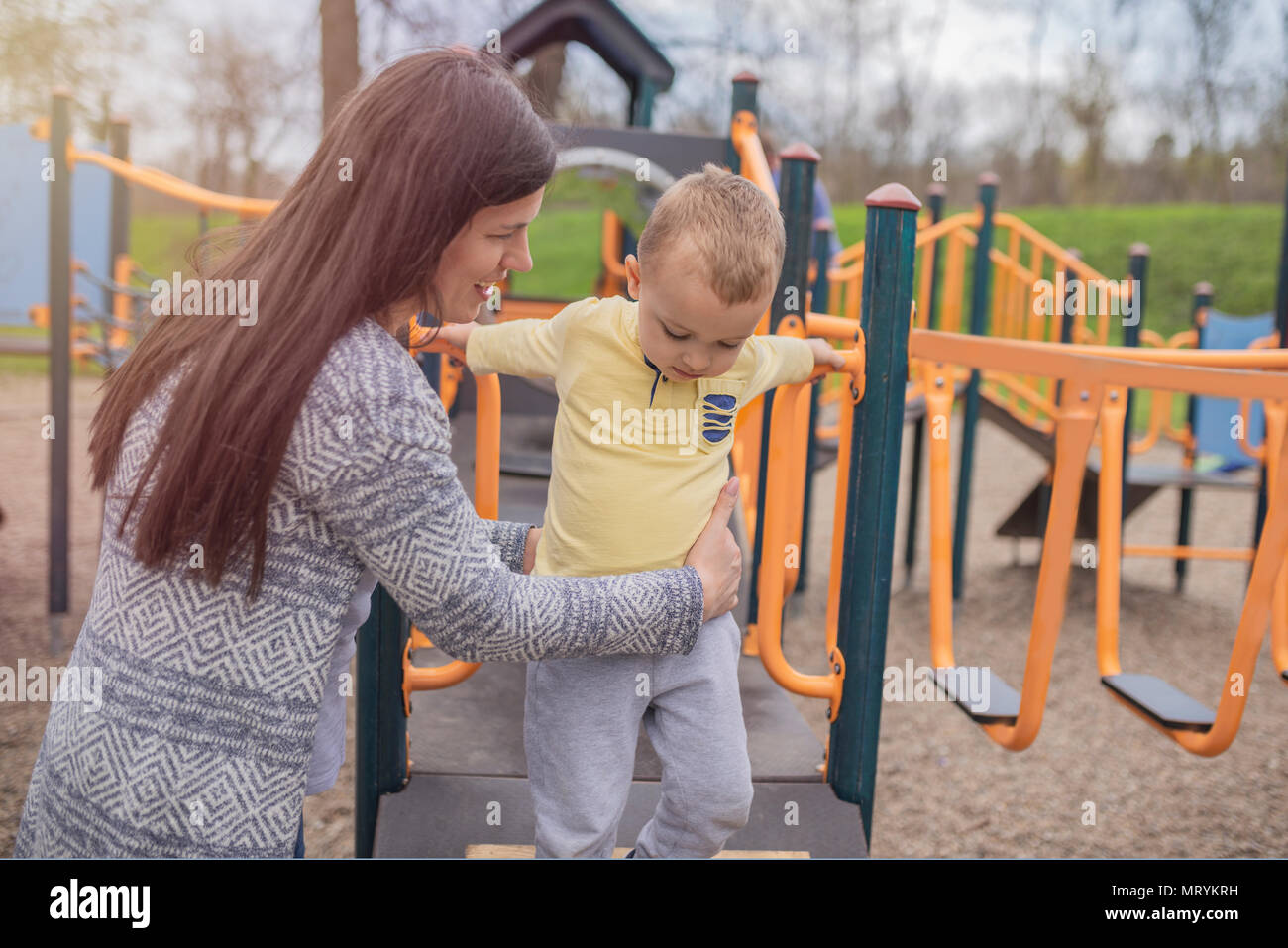 Single mom and son hi-res stock photography and images - Alamy