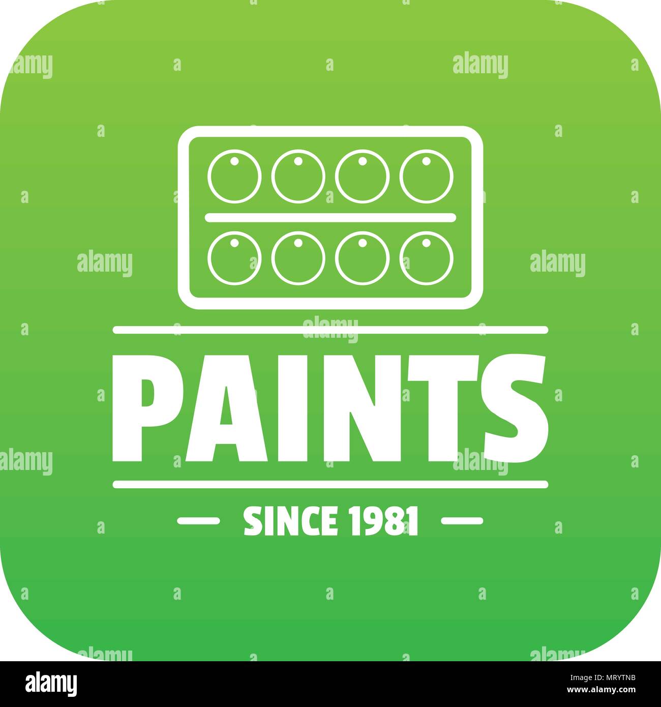 Paint tool icon green vector Stock Vector Image & Art - Alamy