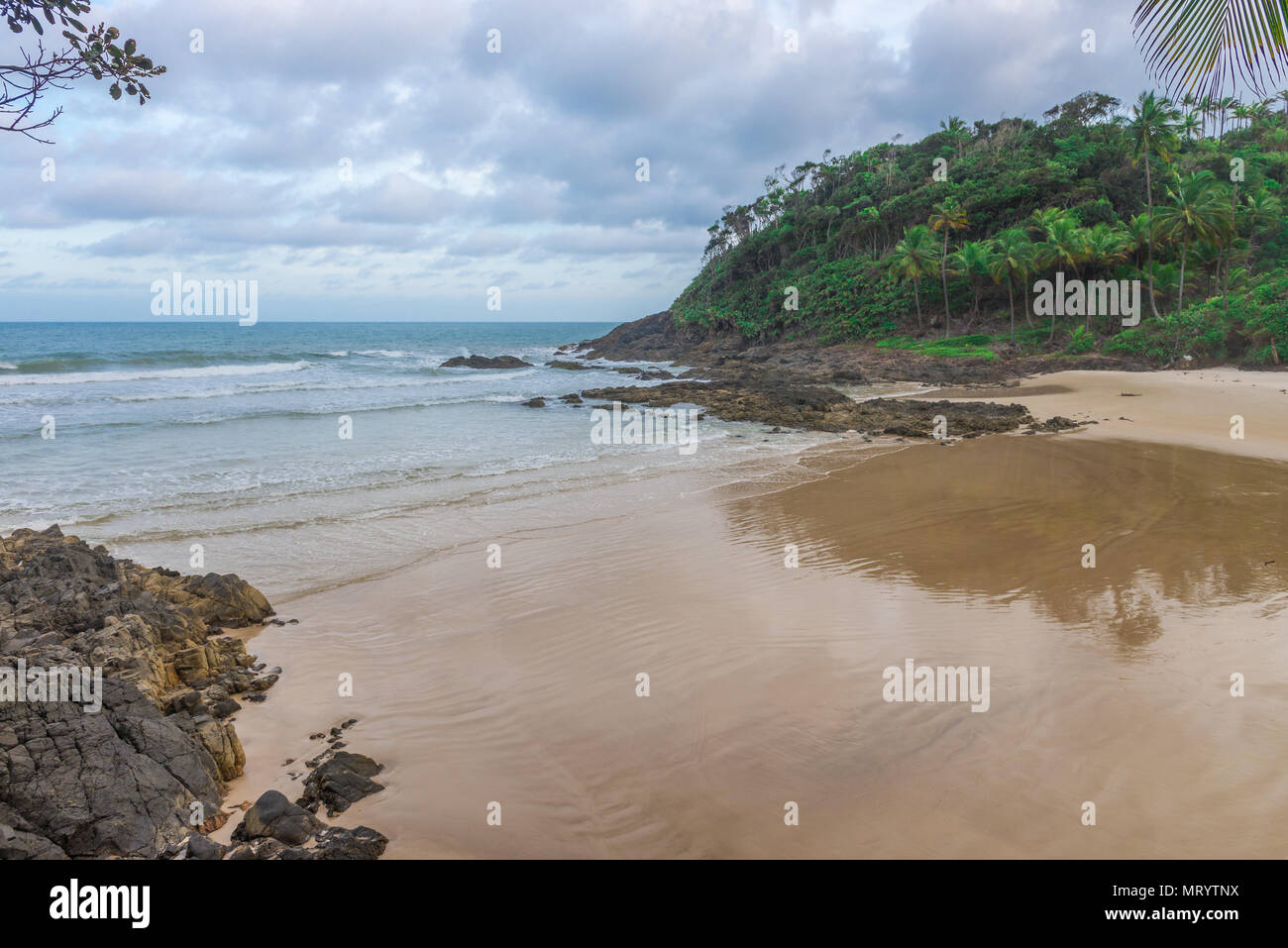 Afternoon of the beach in brazilian summer and the sky hi-res stock ...