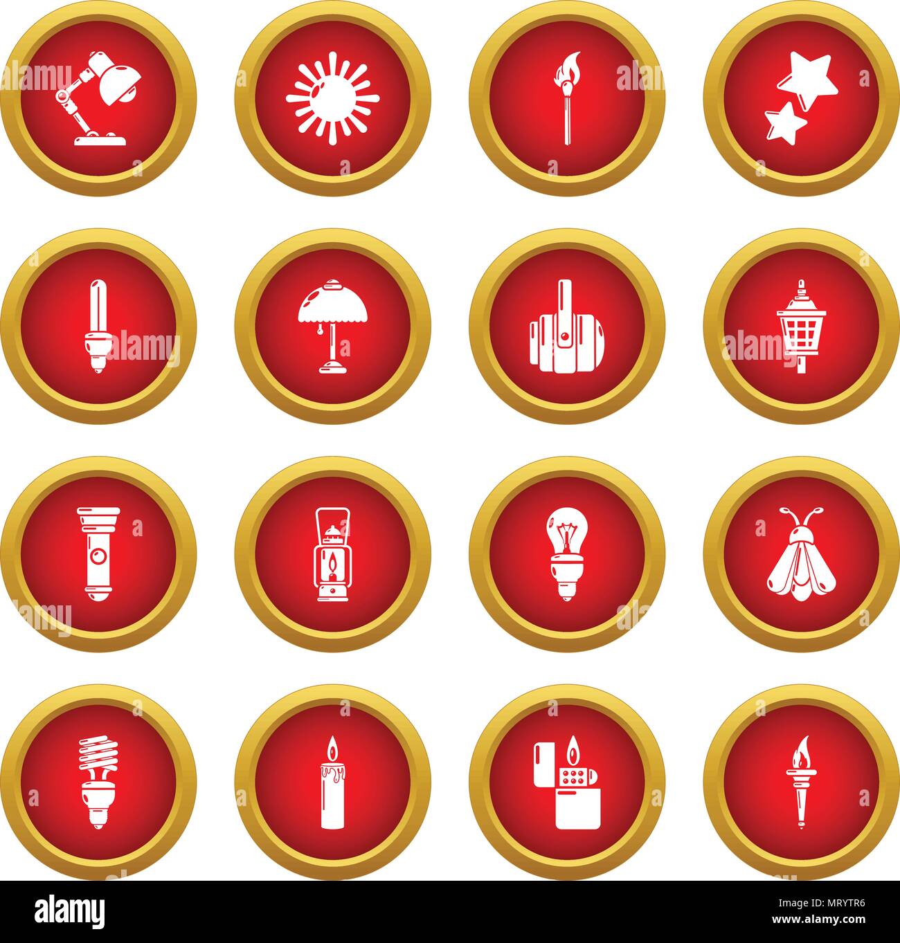Light source icons set, simple style Stock Vector Image & Art - Alamy
