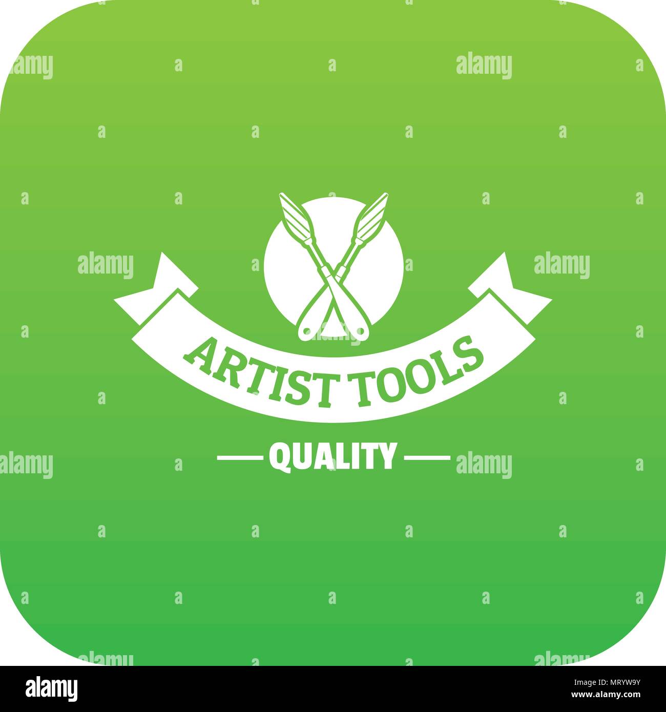 Painting mixing icon green vector Stock Vector Image & Art - Alamy