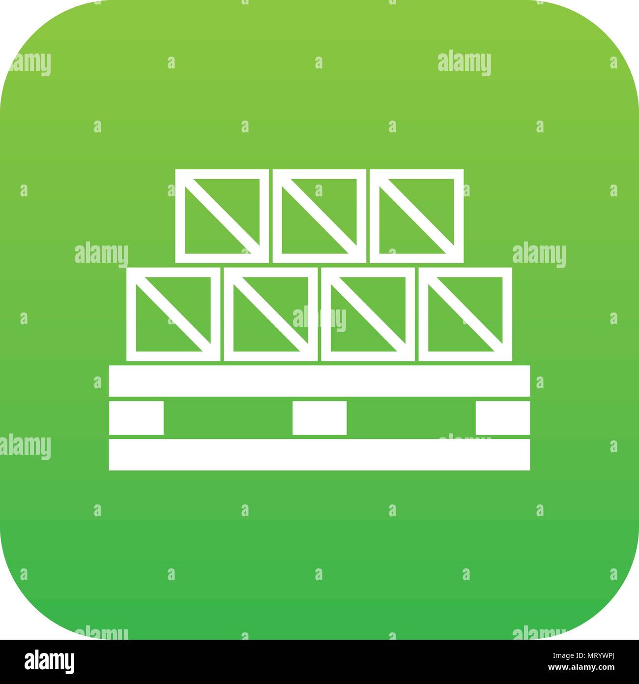 Boxes goods icon digital green Stock Vector Image & Art - Alamy
