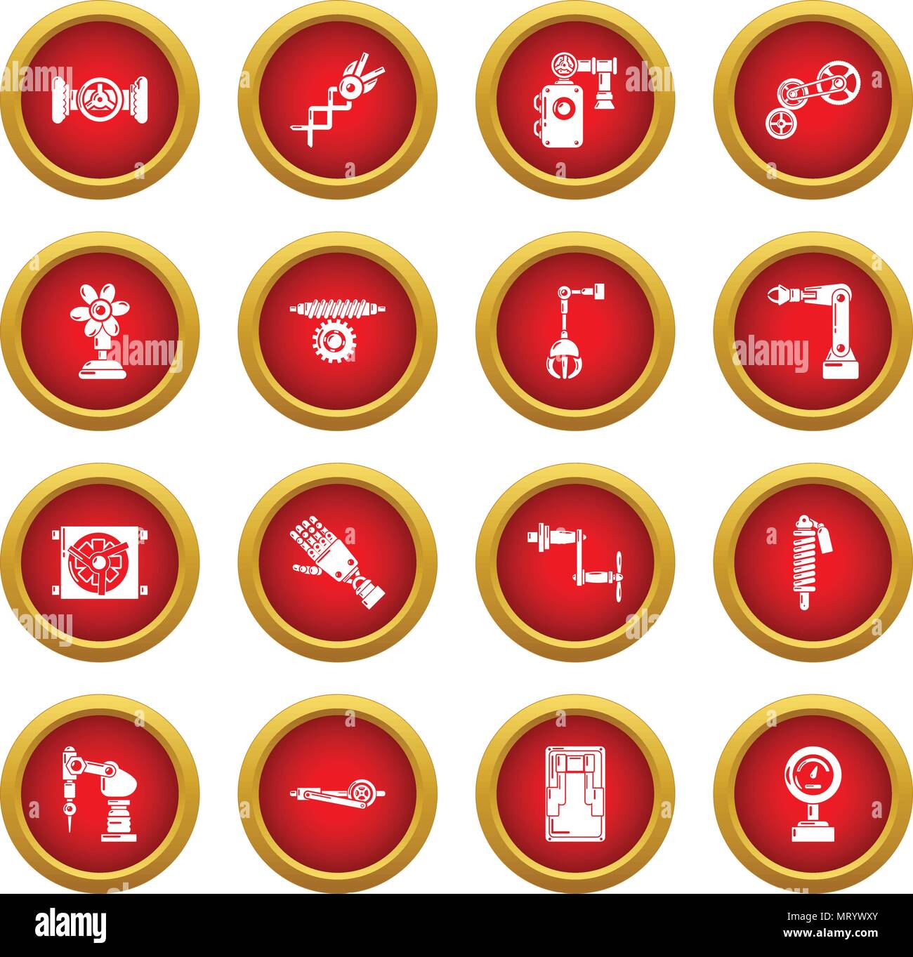 Technical mechanisms icons set, simple style Stock Vector Image & Art - Alamy