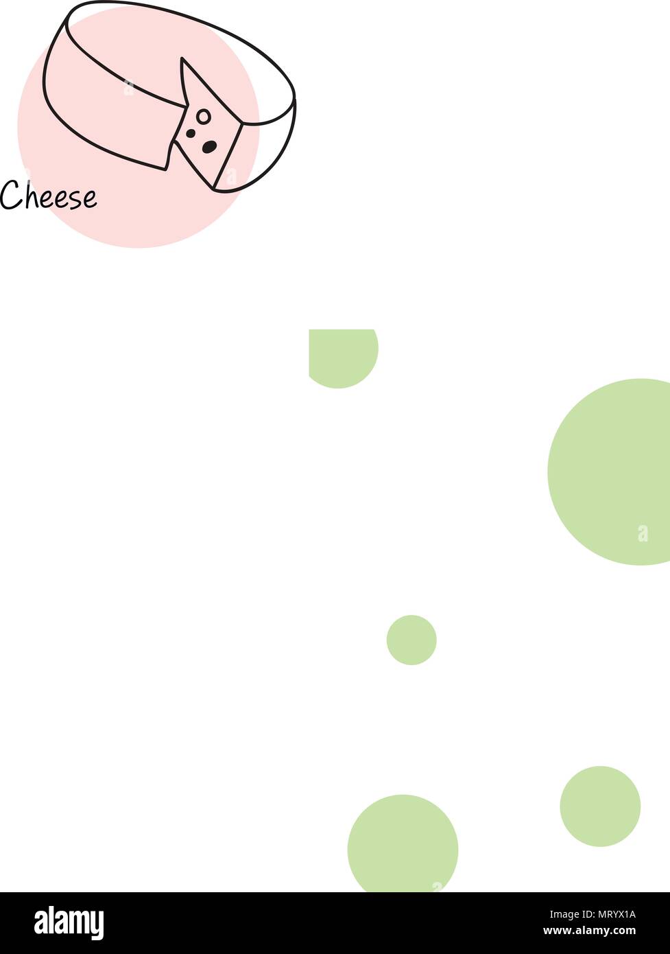 Cheese. Line art graphic. Restaurant template. Vector illustration ...