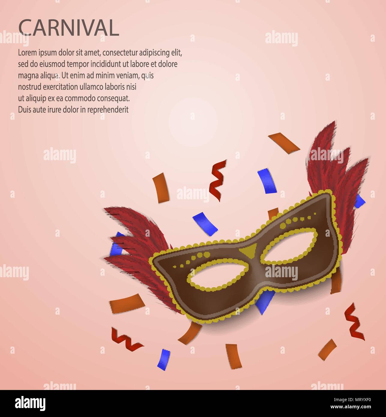 Carnival concept background, realistic style Stock Vector Image & Art ...