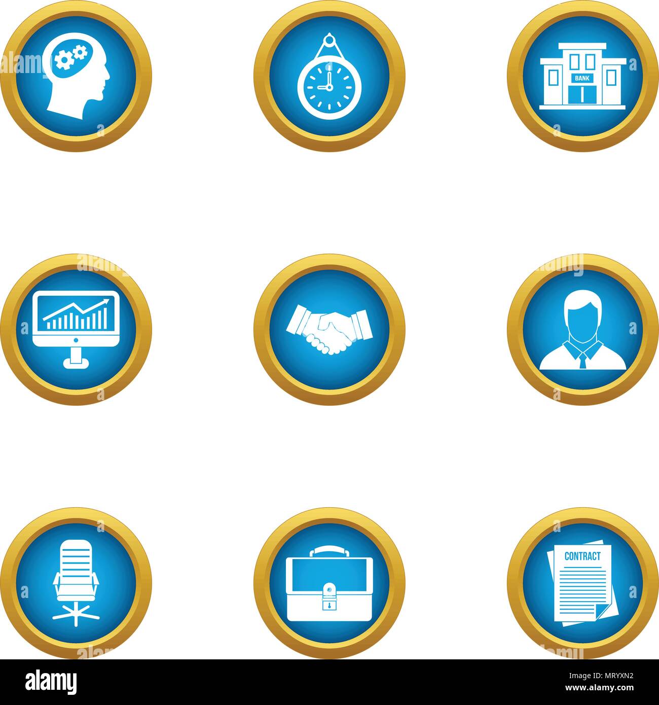 Business recharge icons set, flat style Stock Vector Image & Art - Alamy