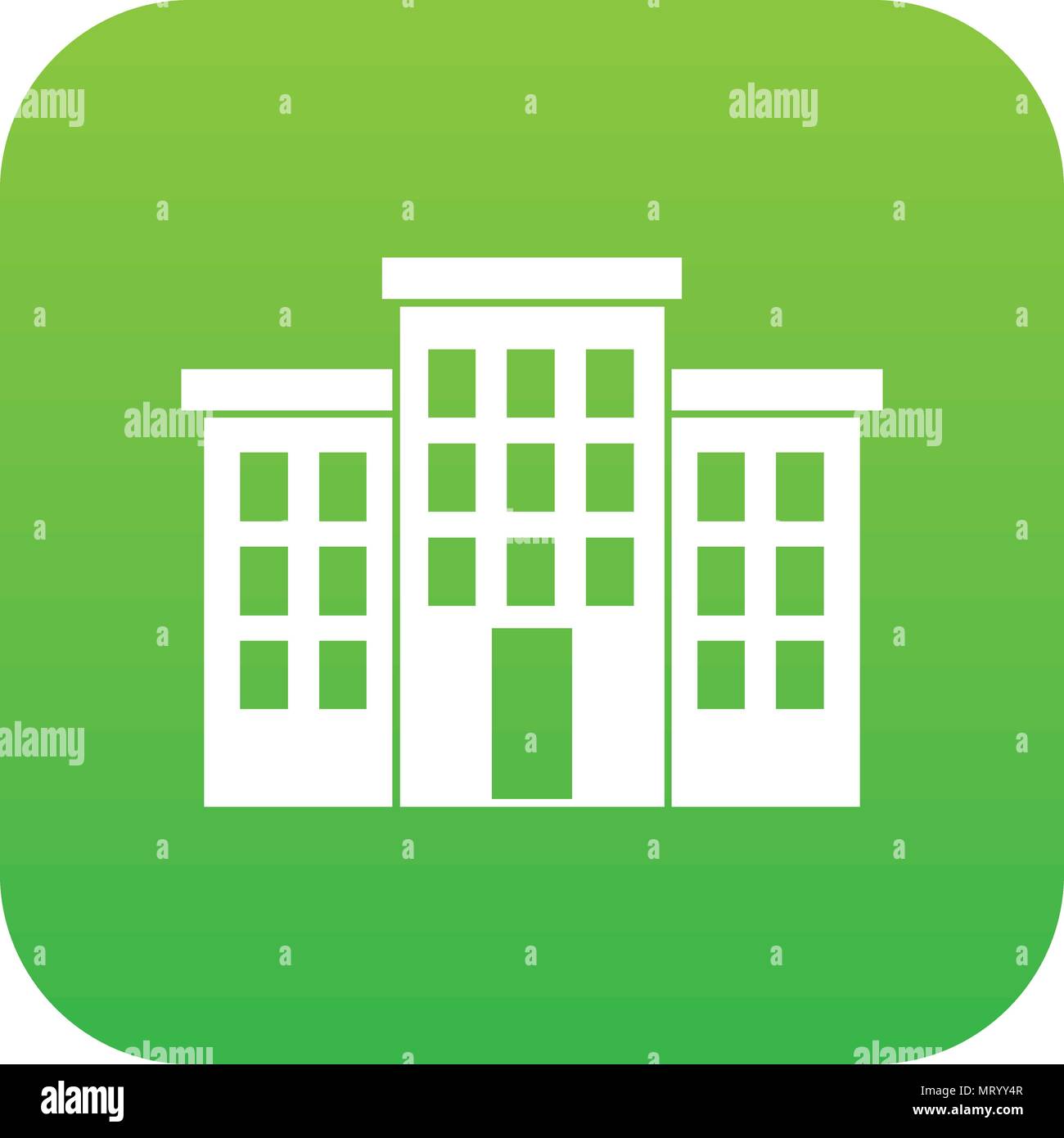 Building icon digital green Stock Vector Image & Art - Alamy