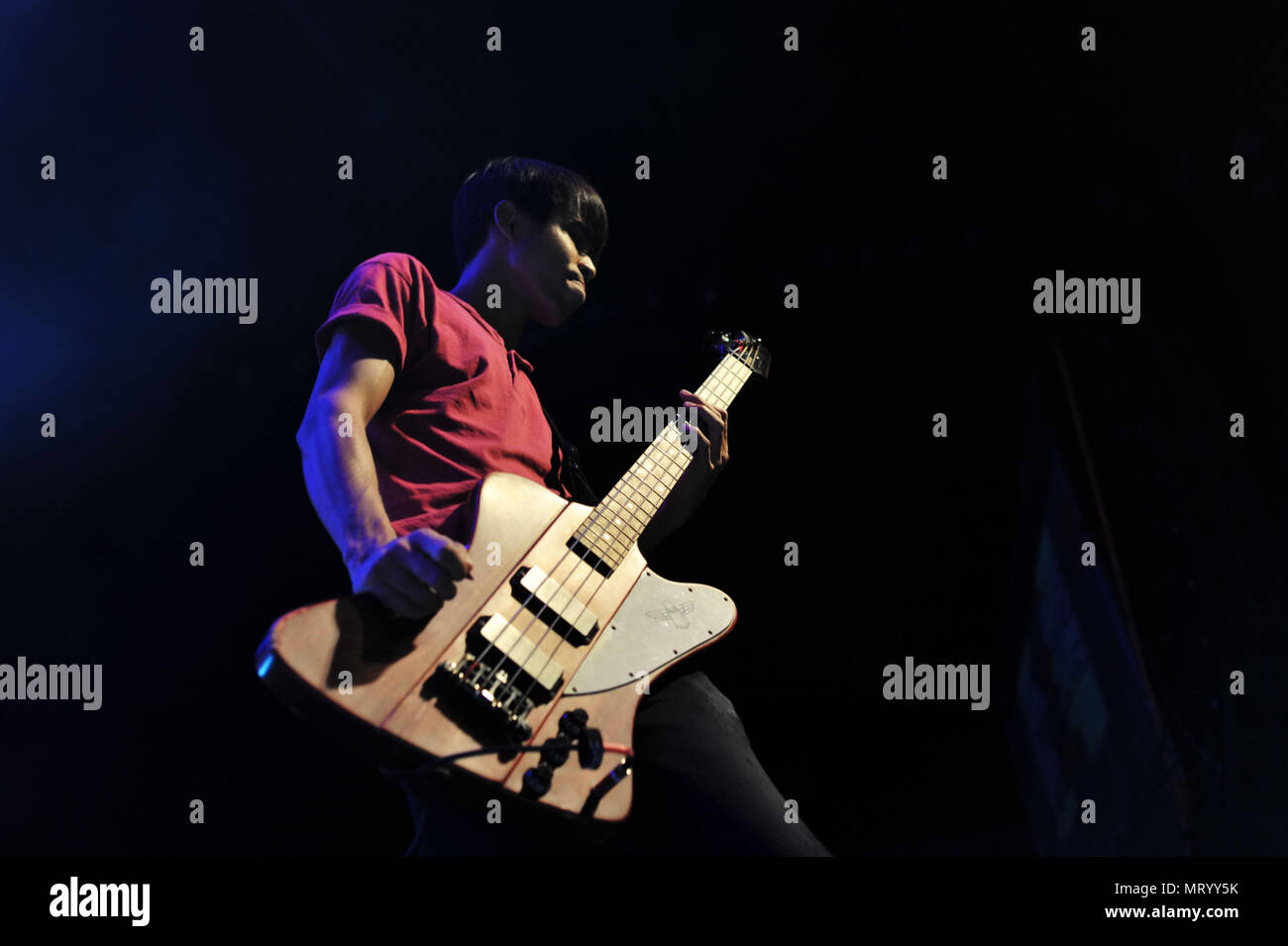 The Bass Player Stock Photo - Alamy