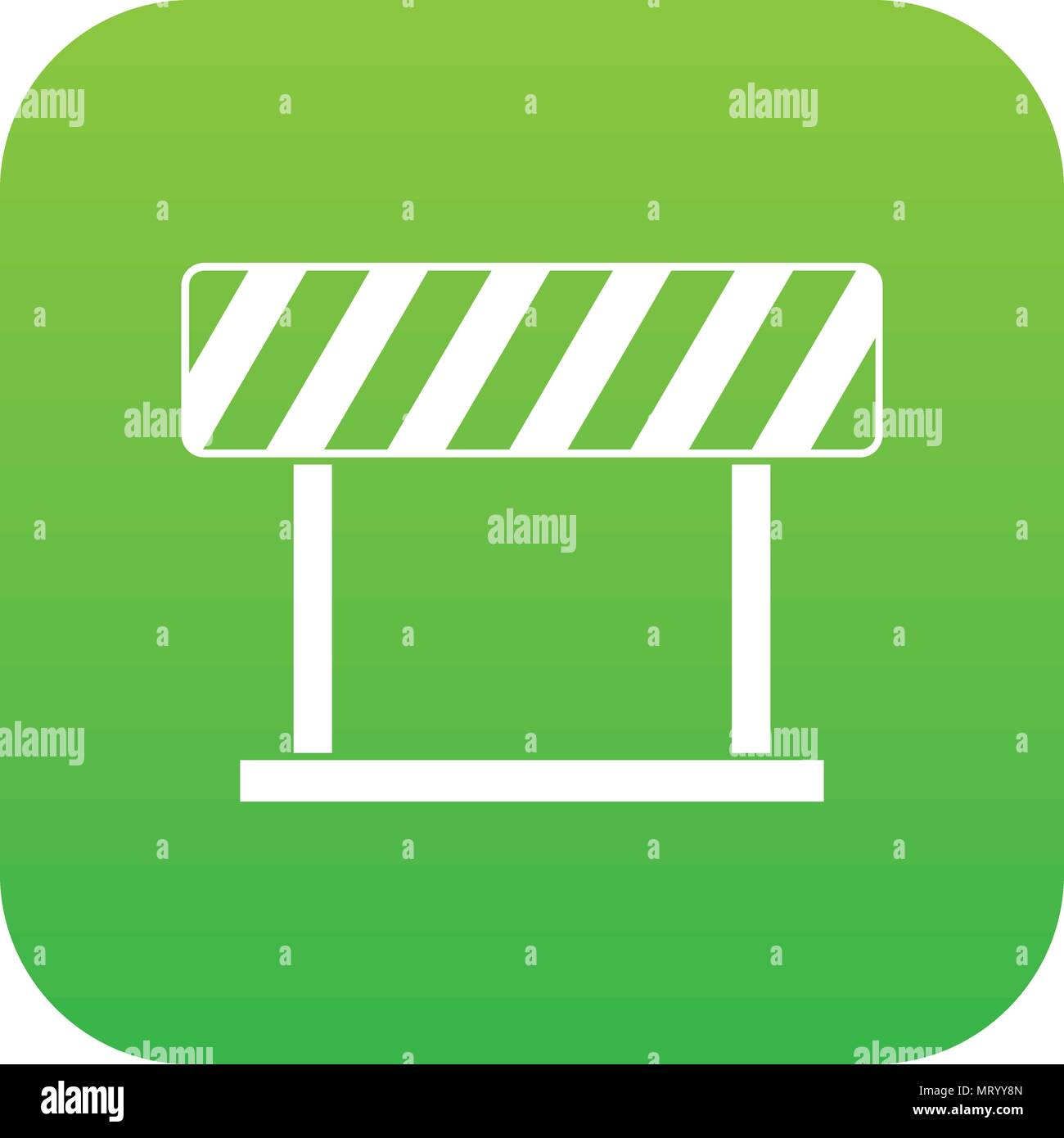Traffic prohibition sign icon digital green Stock Vector Image & Art ...