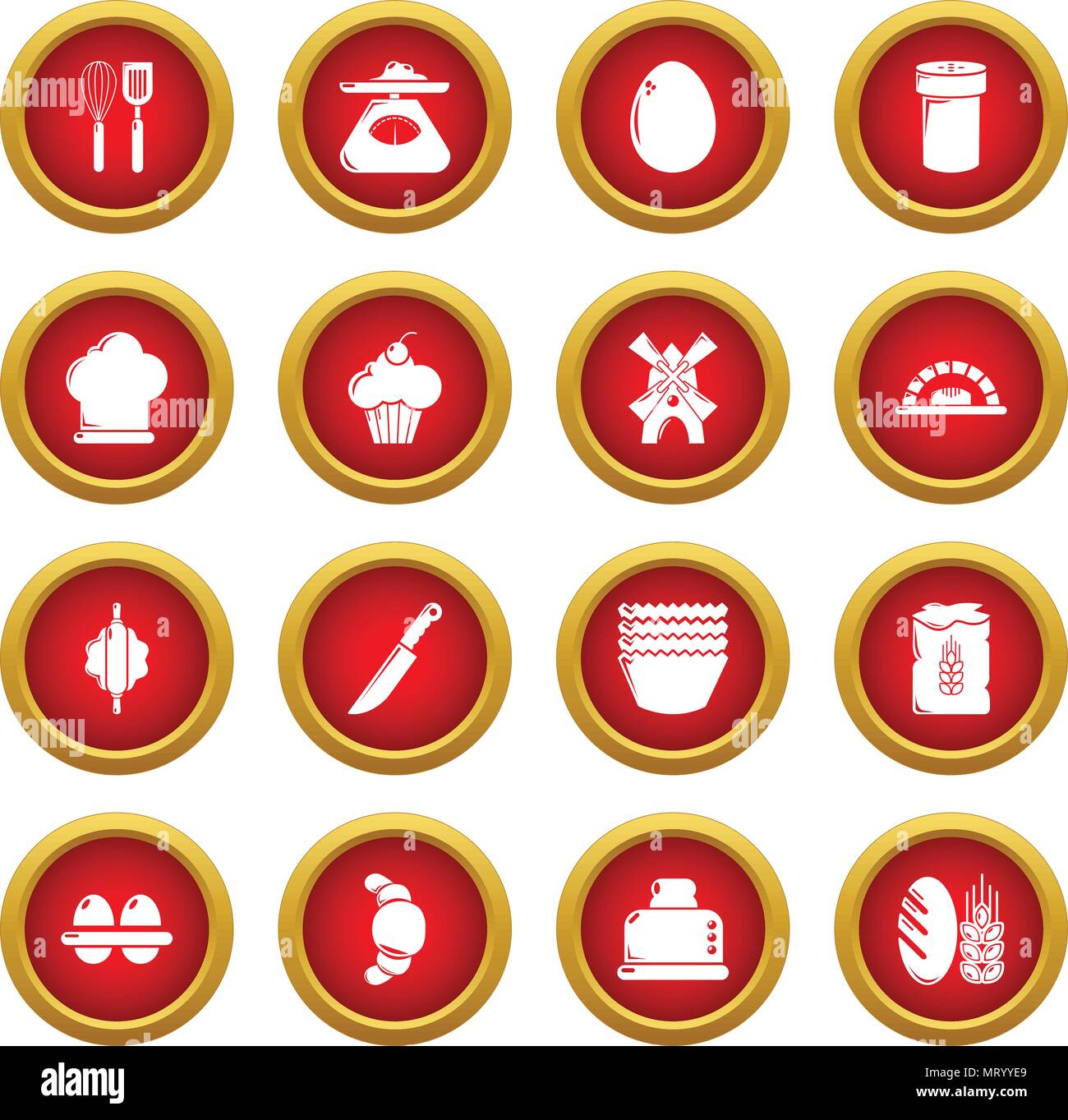 Bakery stand icon simple Stock Vector Images - Alamy