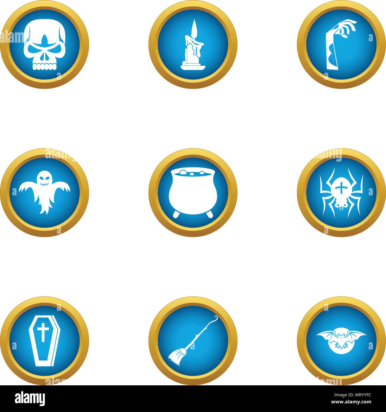 Lethal icons set, flat style Stock Vector Image & Art - Alamy