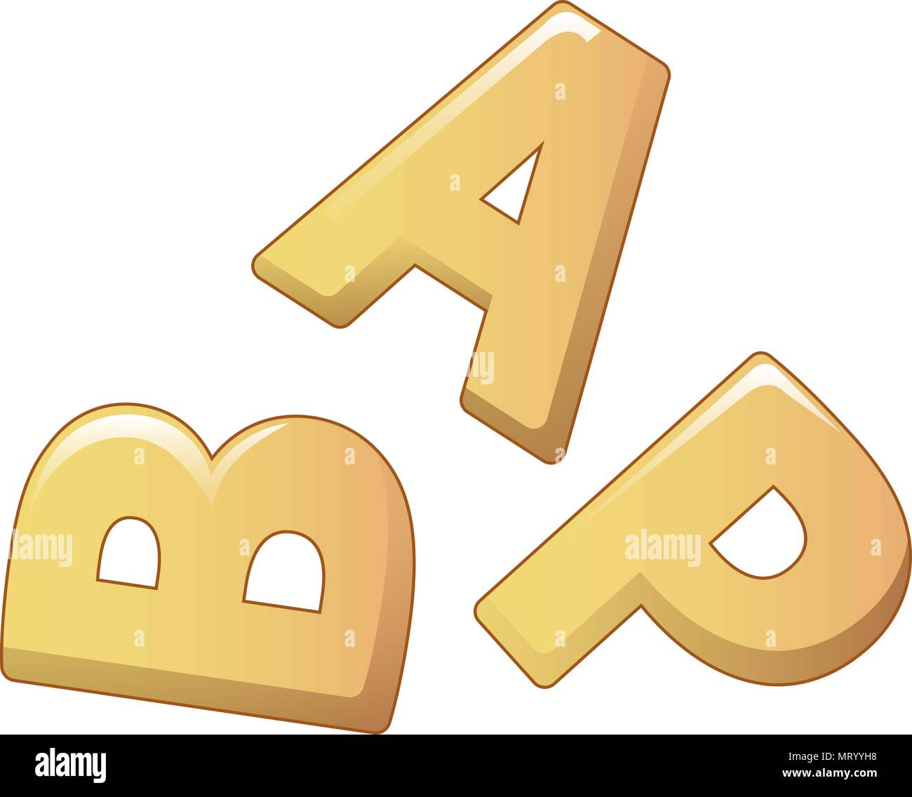 Letter pasta icon, cartoon style Stock Vector Image & Art - Alamy