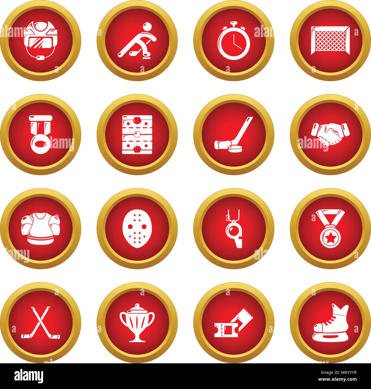 Hockey helmet black simple icon Stock Vector Images - Alamy