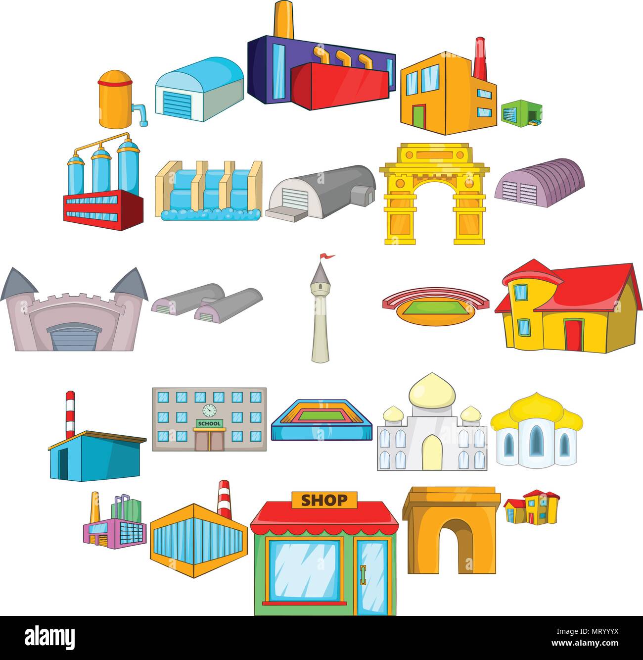 Form icons set, cartoon style Stock Vector Image & Art - Alamy