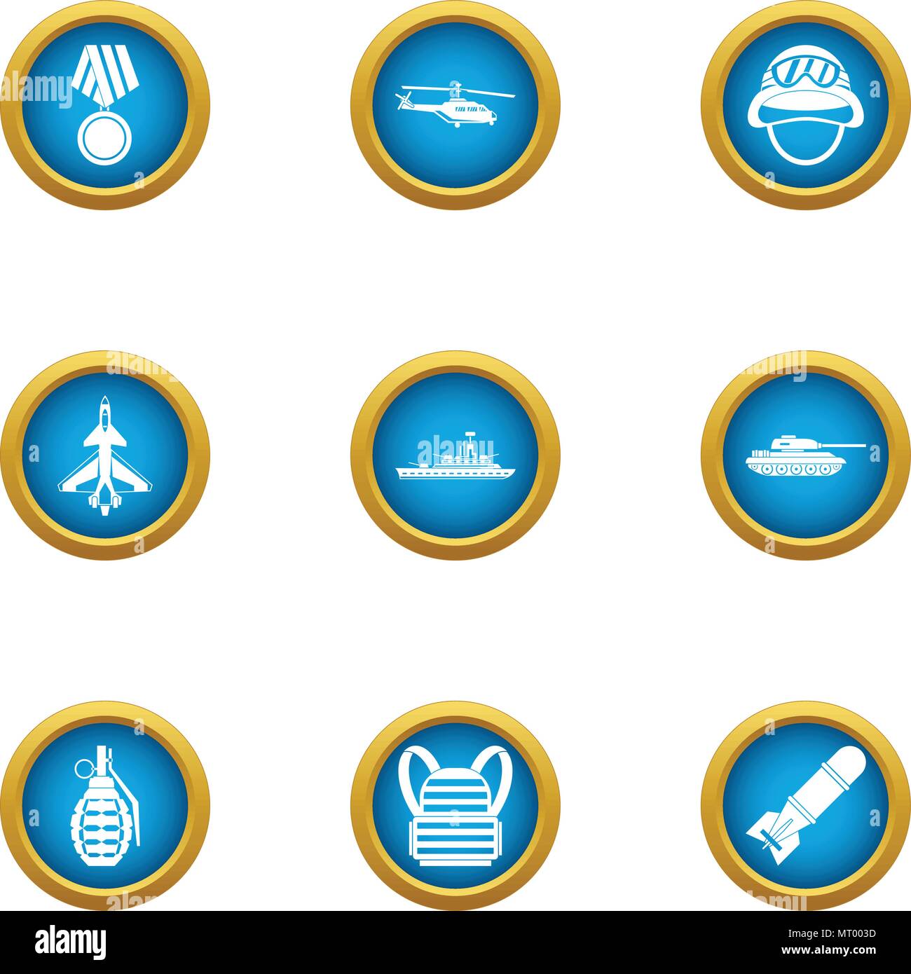 Hero icons set, flat style Stock Vector Image & Art - Alamy
