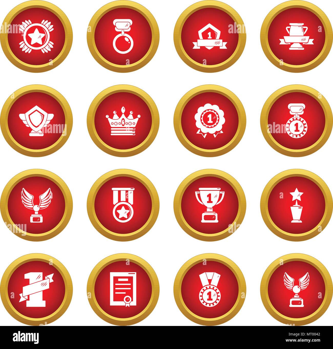 Gold prize cups medals Stock Vector Images - Alamy