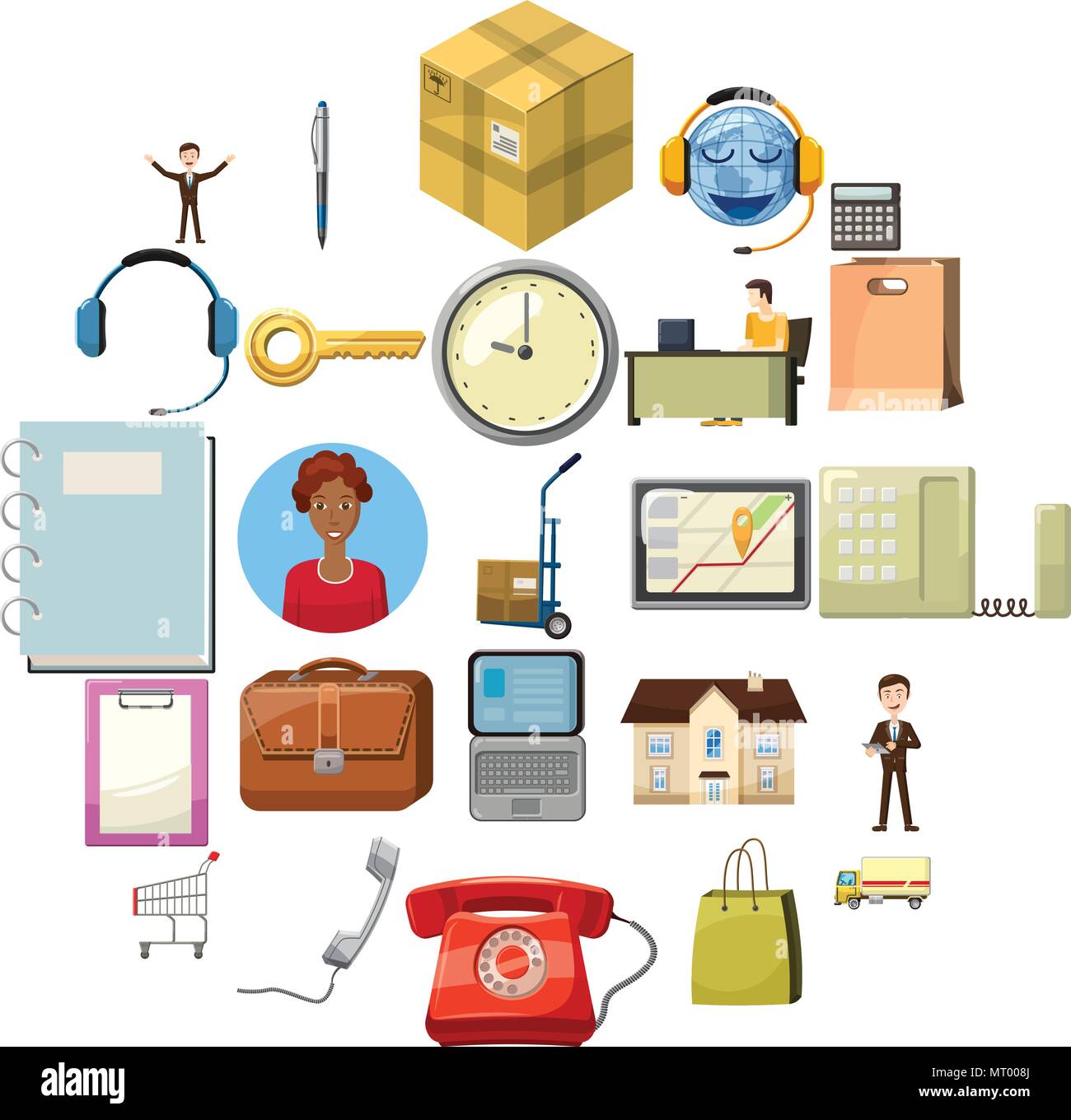 Sphere of activity icons set, outline style Stock Vector Image & Art ...