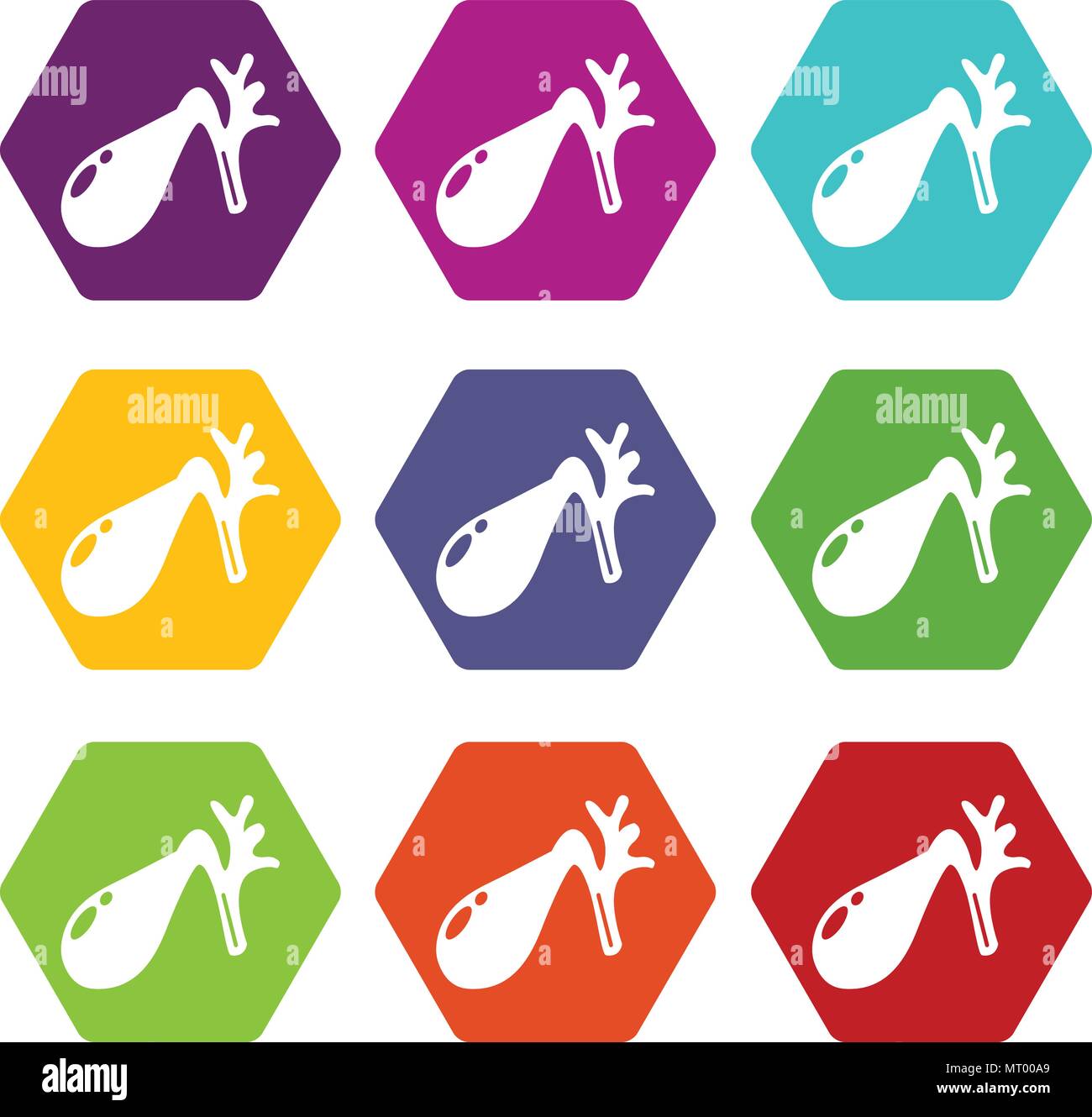 Gallbladder icons set 9 vector Stock Vector Image & Art - Alamy