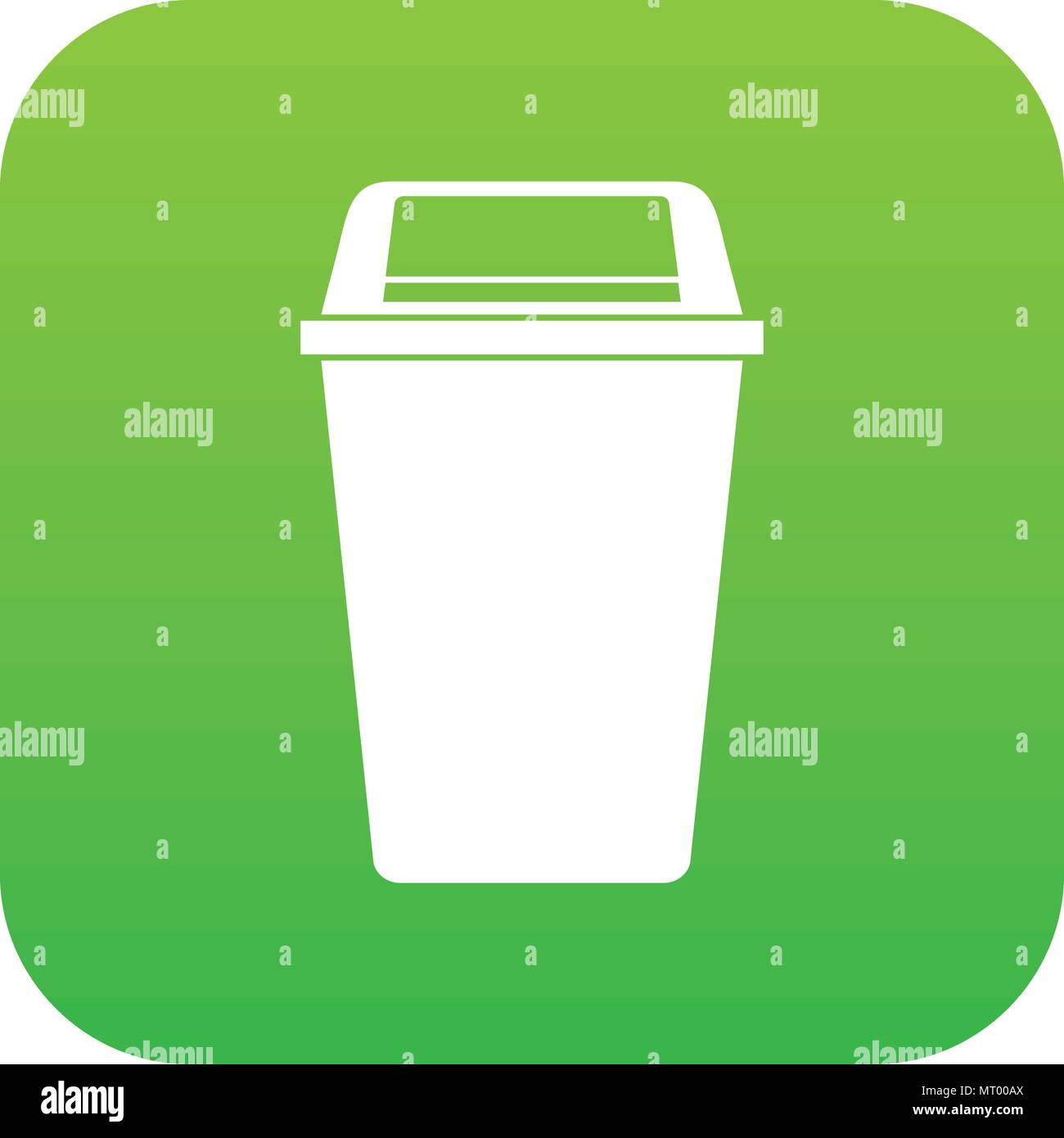 Plastic flip lid bin icon digital green Stock Vector Image & Art - Alamy